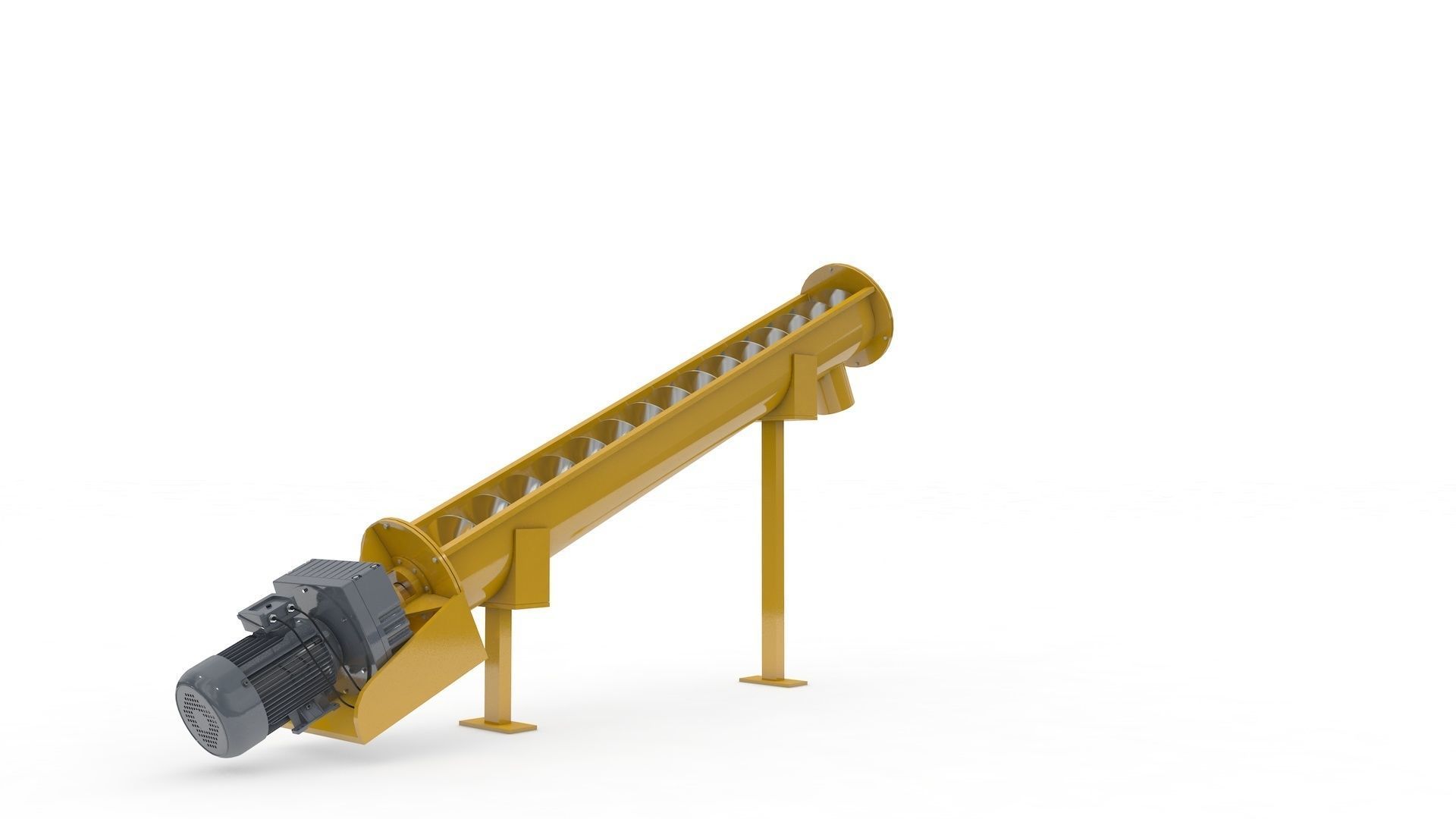 Screw Conveyor 3D model animated rigged | CGTrader