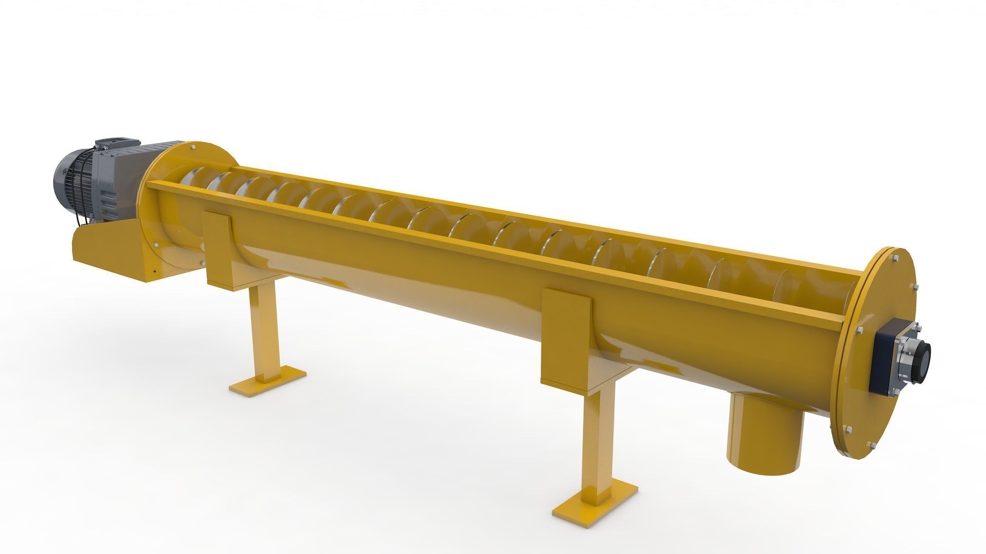 Screw Conveyor 3D model animated rigged | CGTrader