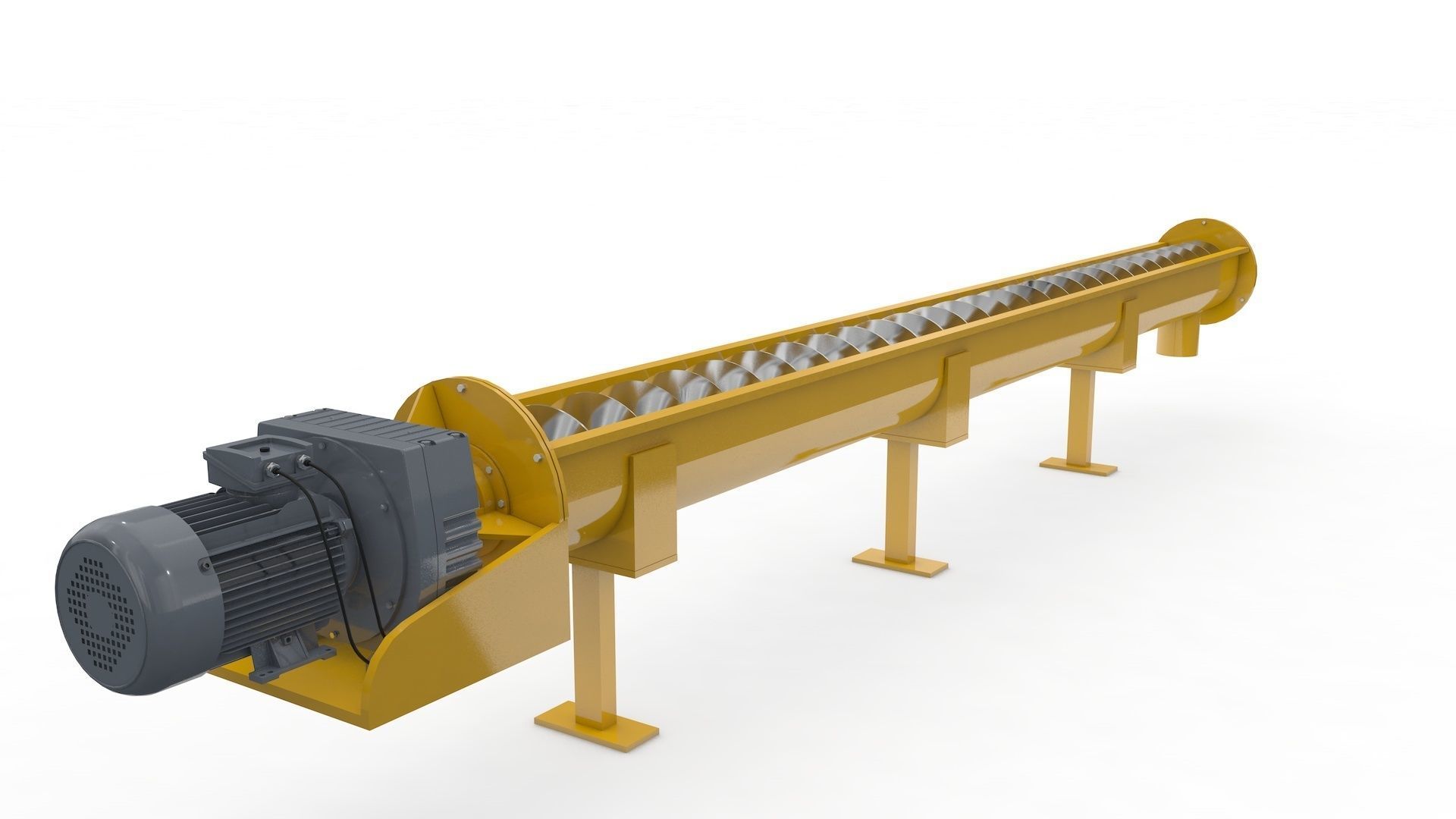 Screw Conveyor 3D model animated rigged | CGTrader