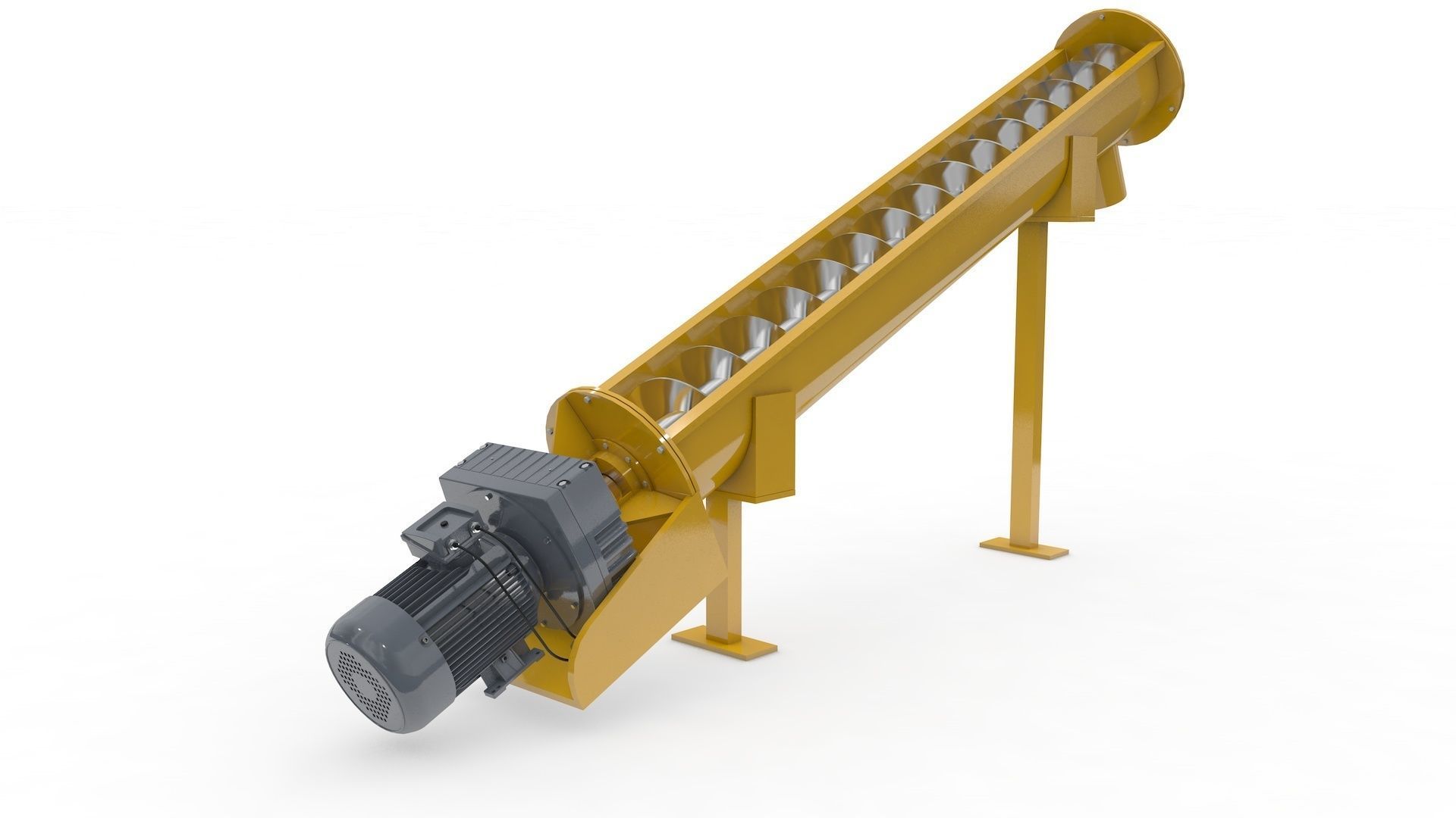 Screw Conveyor 3D model animated rigged | CGTrader