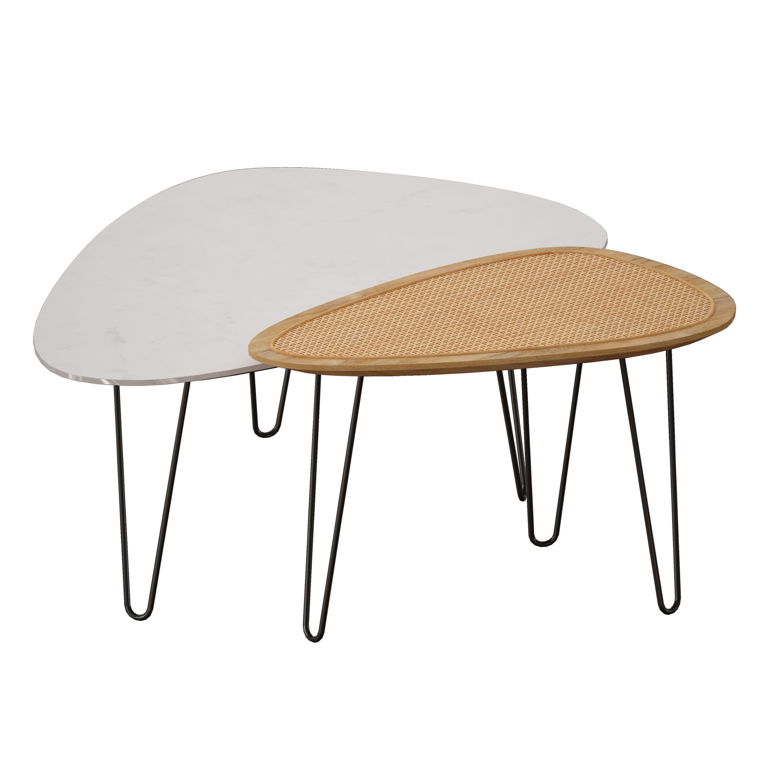 Wade Triangle Nesting Tables Crate and Barrel 3D model | CGTrader