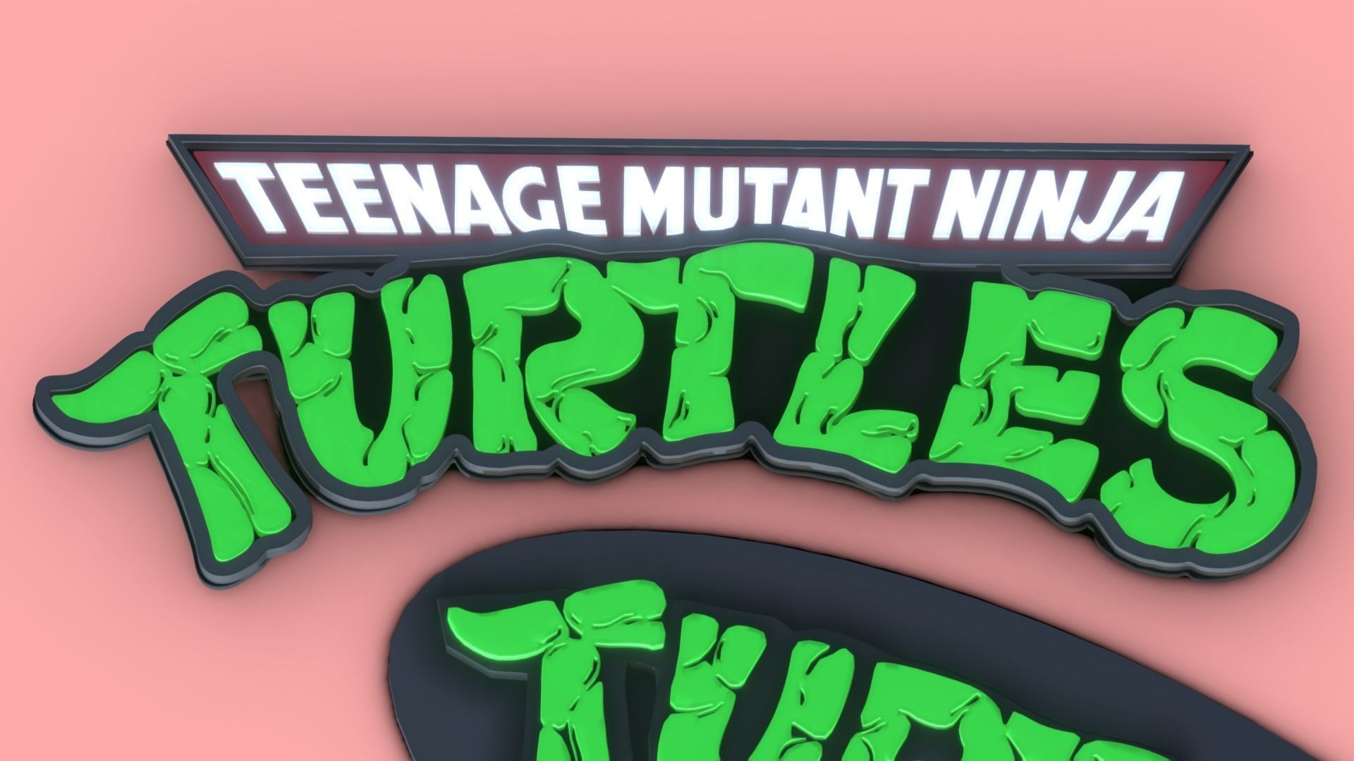 Teenage Mutant Ninja Turtles 1987 Logo Printable 3D model 3D printable ...