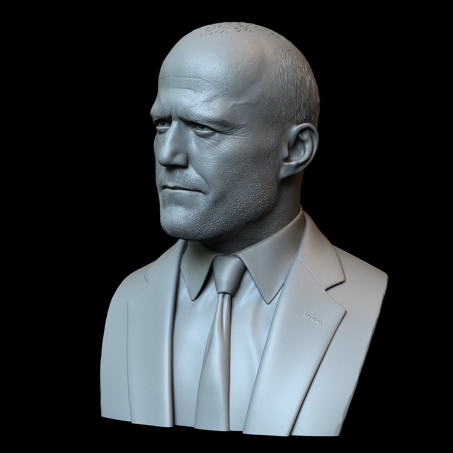 Jason Statham 3D model 3D printable | CGTrader