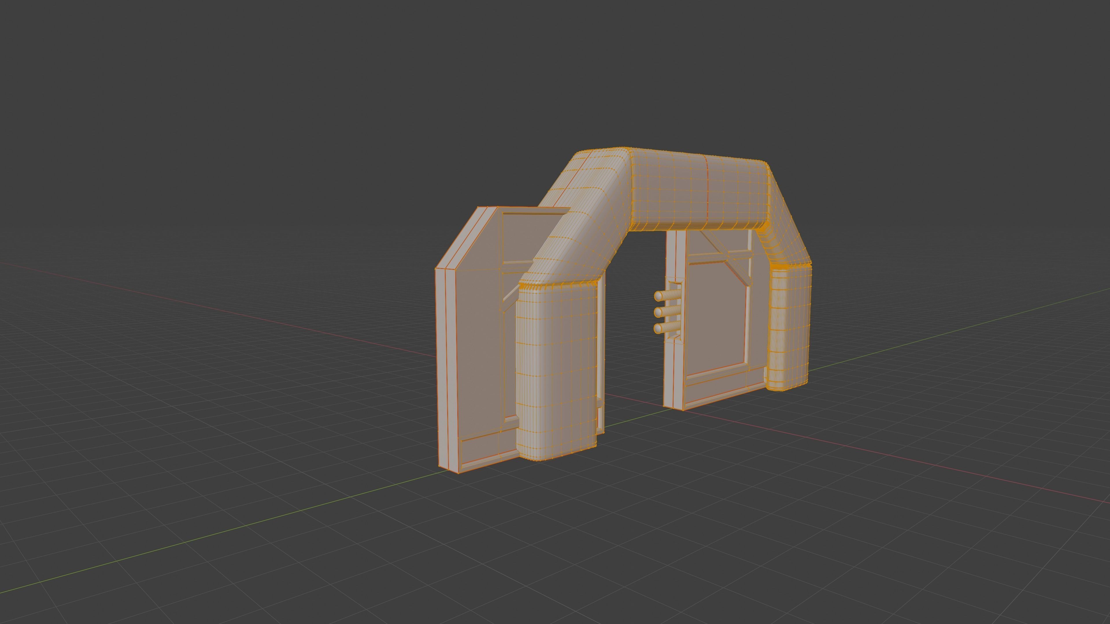 Space ship door free VR / AR / low-poly 3D model animated rigged | CGTrader