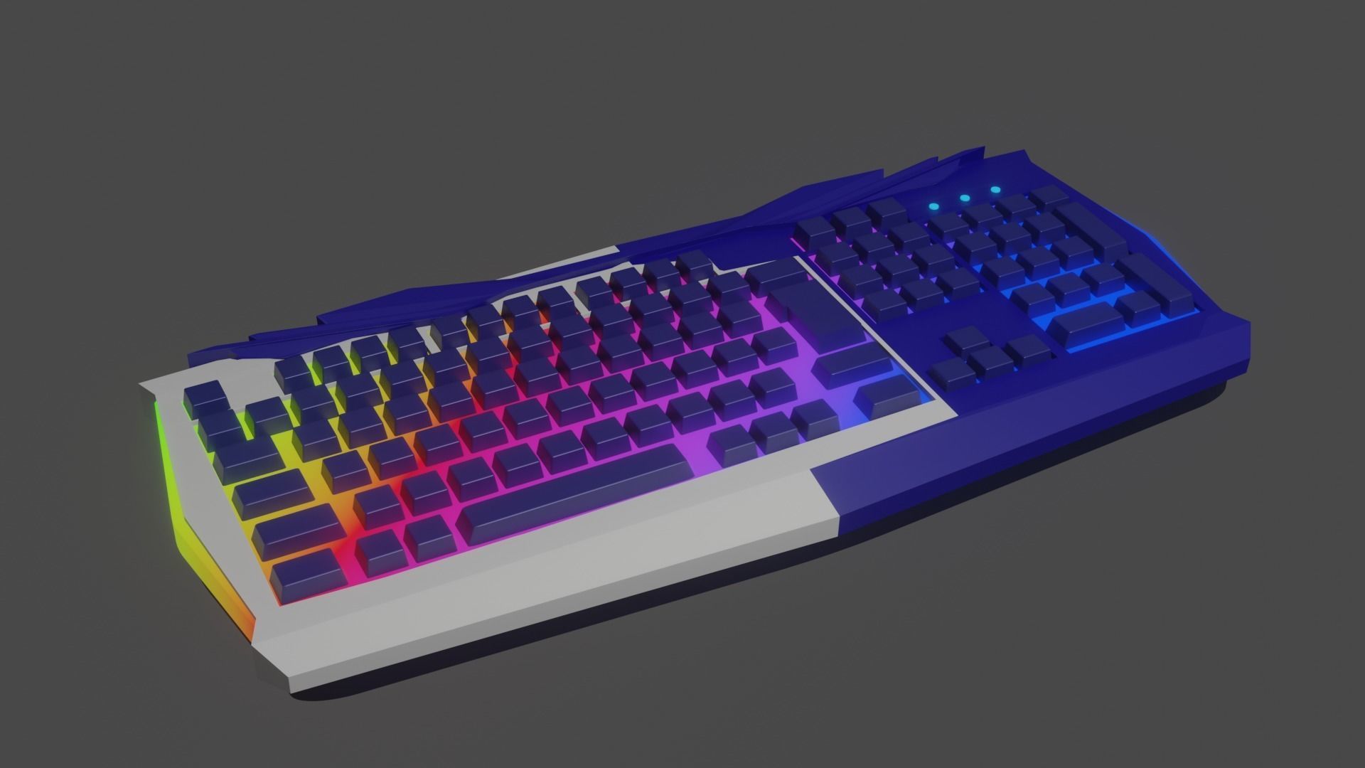 3D model Gaming Keyboard VR / AR / low-poly | CGTrader