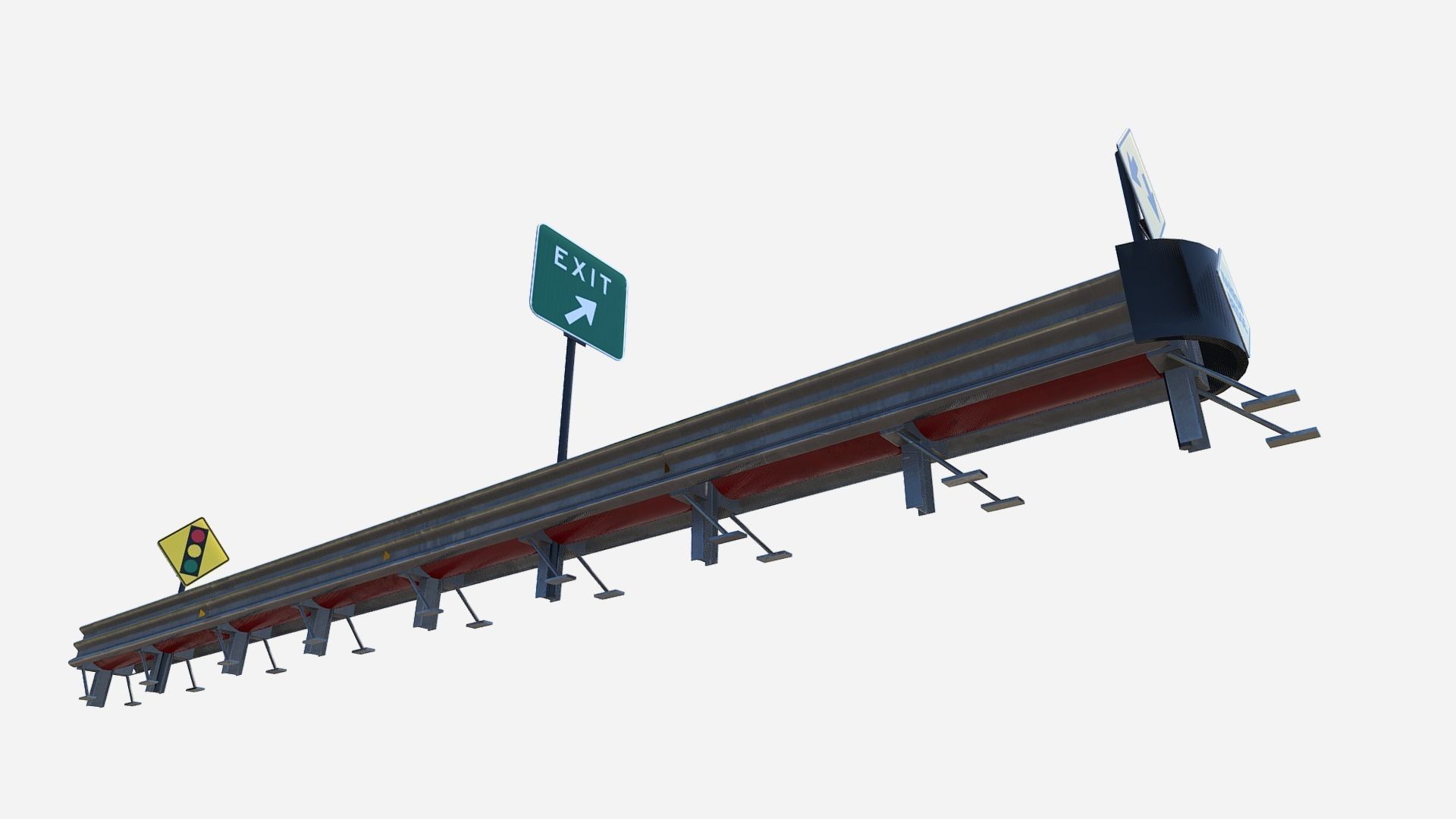 3D model Guard Rail VR / AR / low-poly | CGTrader