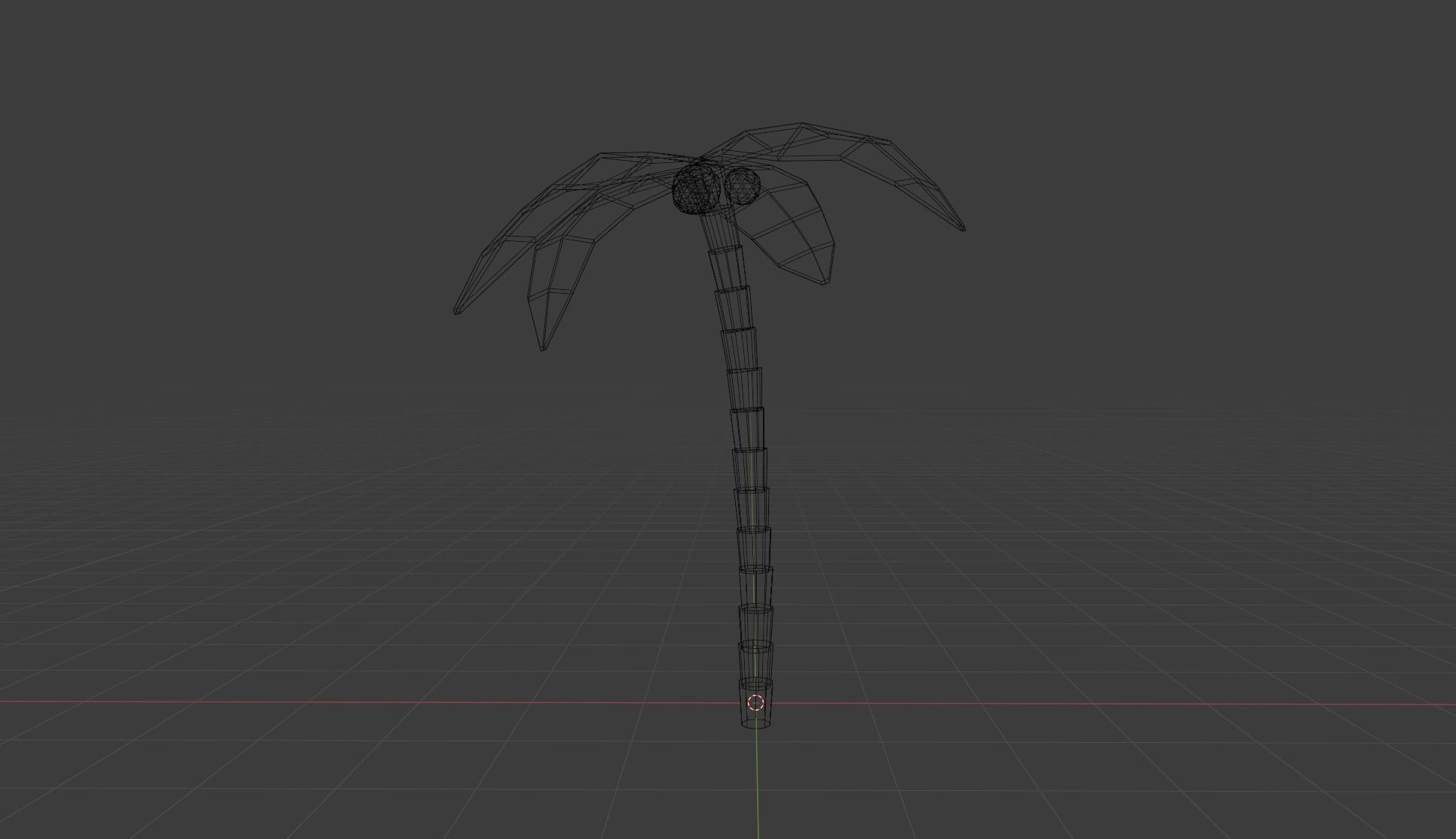 Game Ready Low Poly Palm Tree SINGLE free VR / AR / low-poly 3D model ...