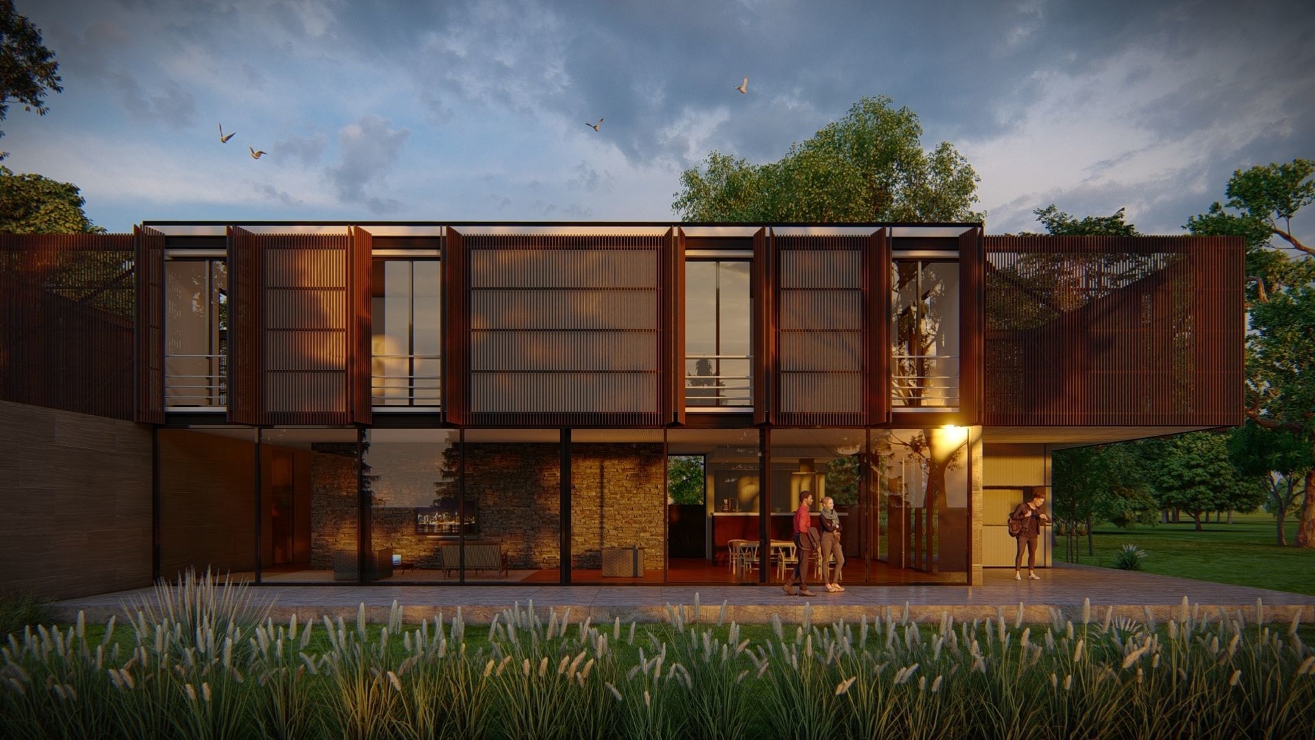 SCENE LUMION 9 AND 11 5 PSD HOUSE YOGA4ARCH 3D model | CGTrader