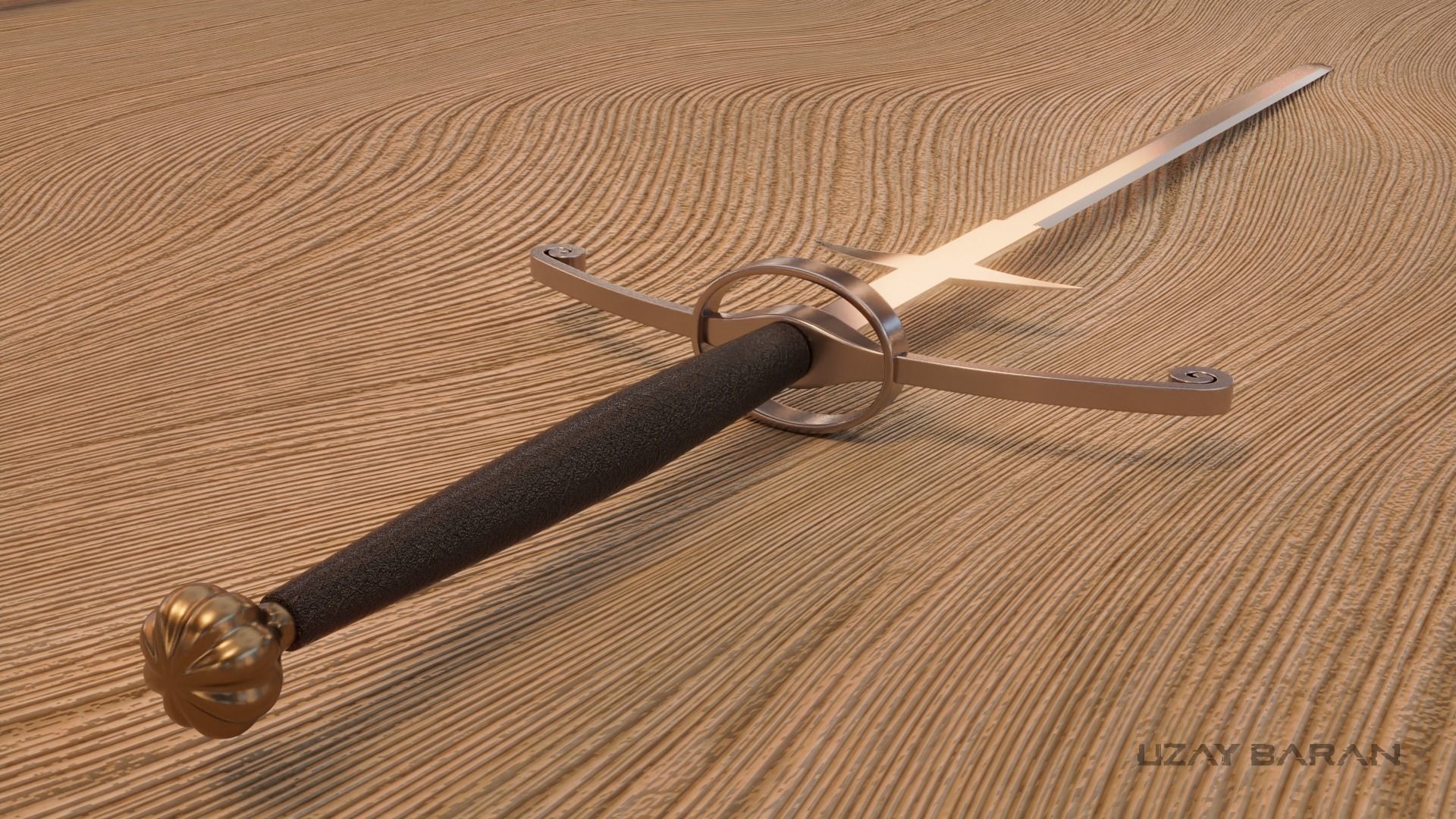 Zweihander set 3D model | CGTrader