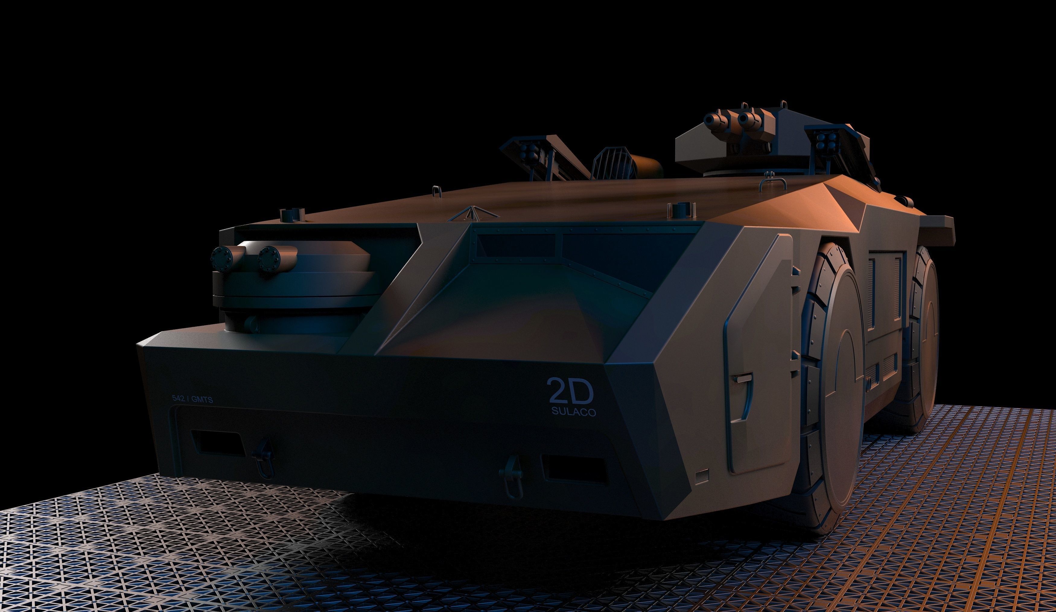 M577 APC Aliens 3D model | CGTrader