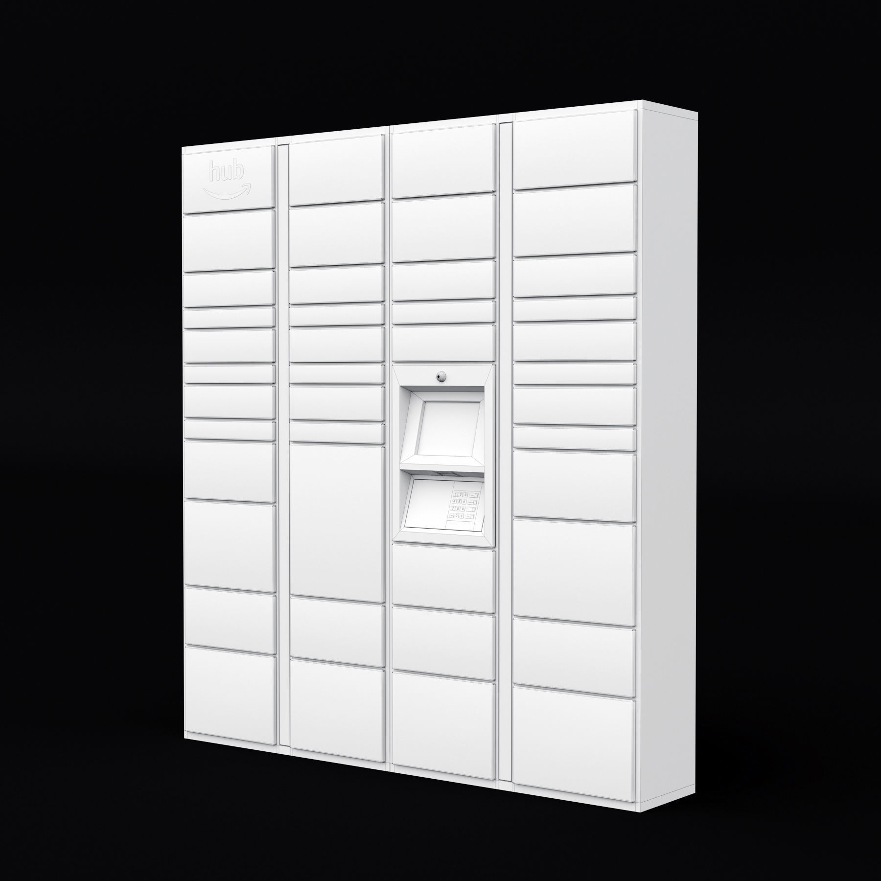 Amazon Hub Apartment Locker 3D model | CGTrader