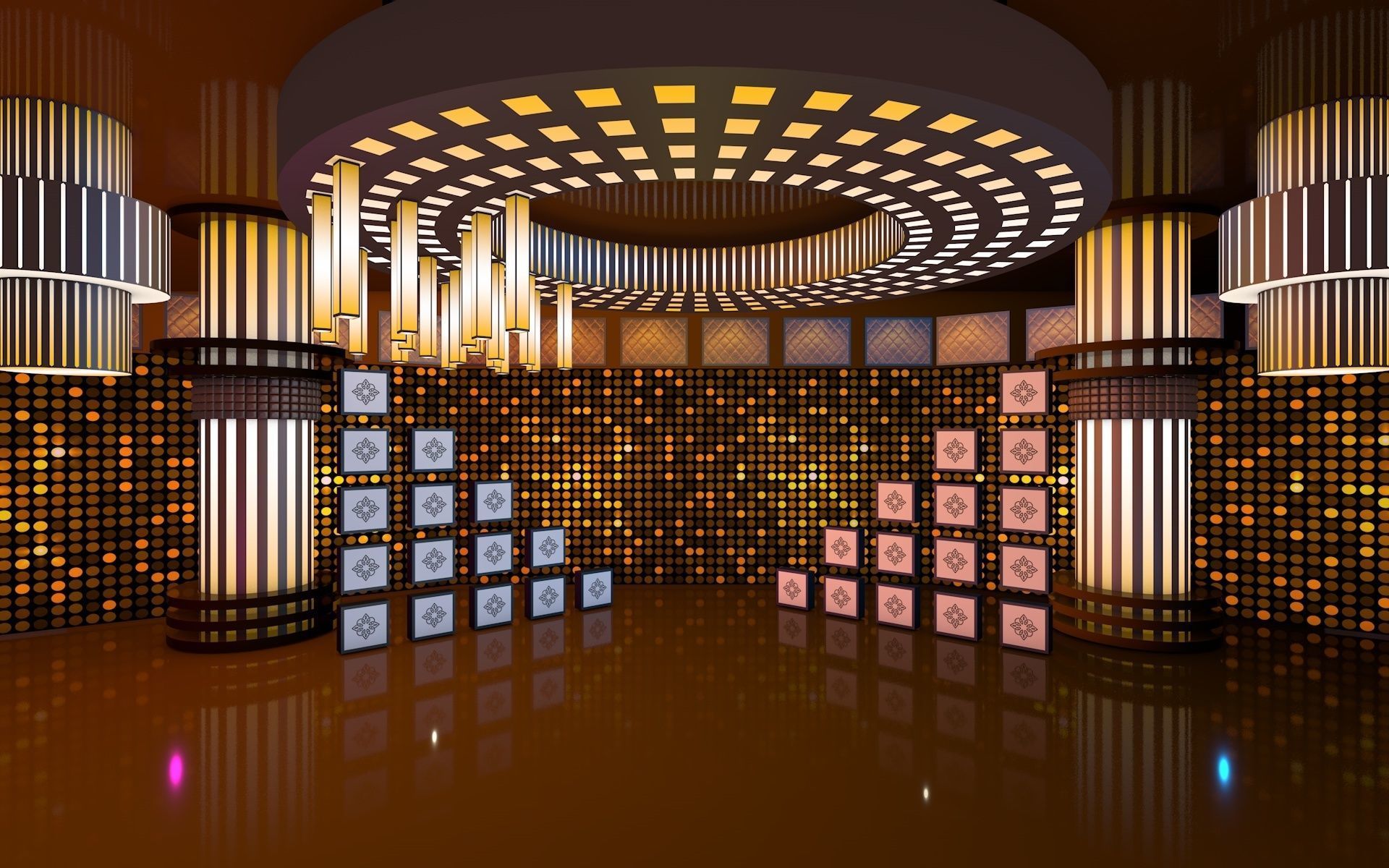 virtual set for entertainment show 3D model | CGTrader