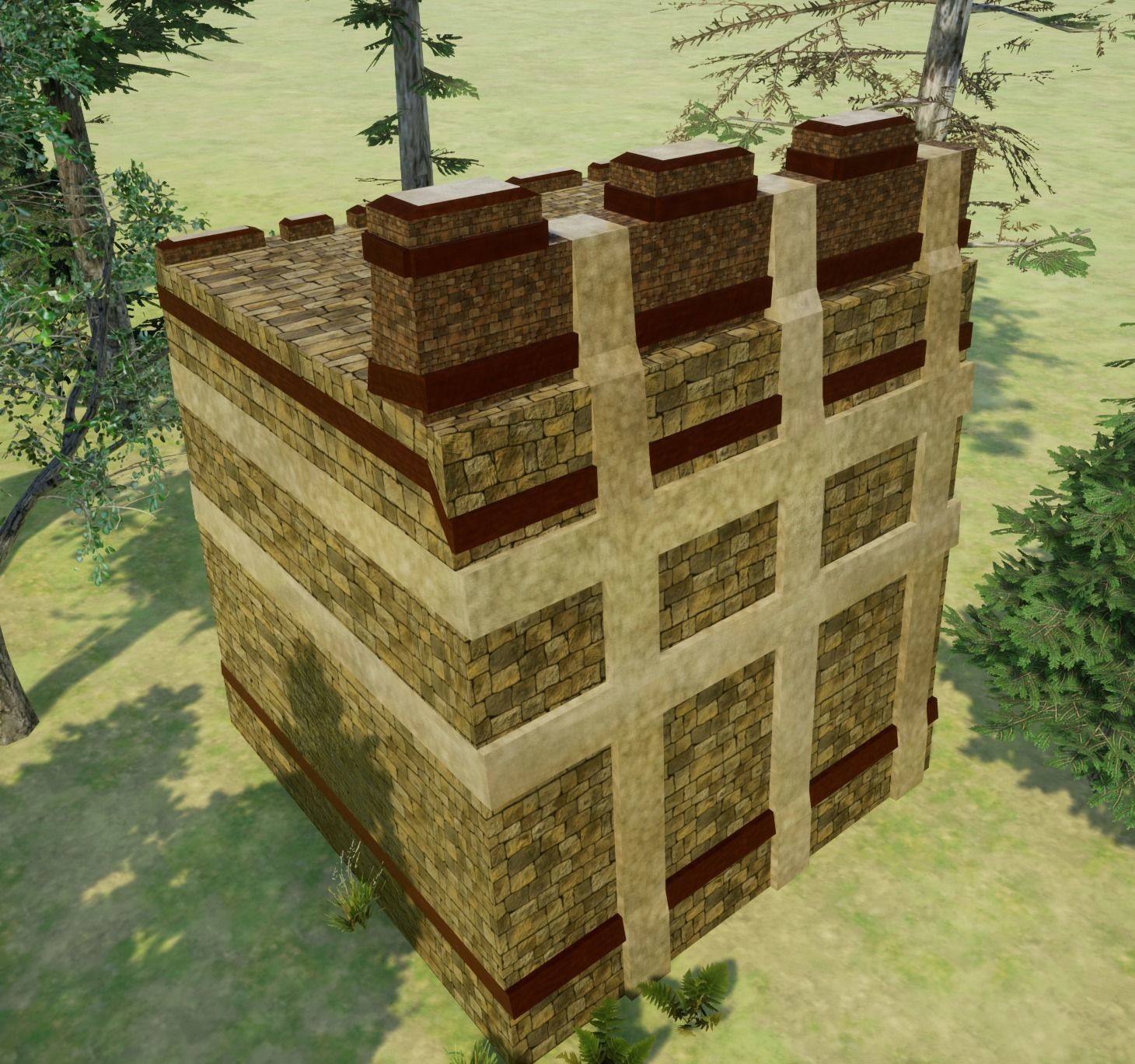 Fantasy medieval BigWall Collection 01 free VR / AR / low-poly 3D model ...