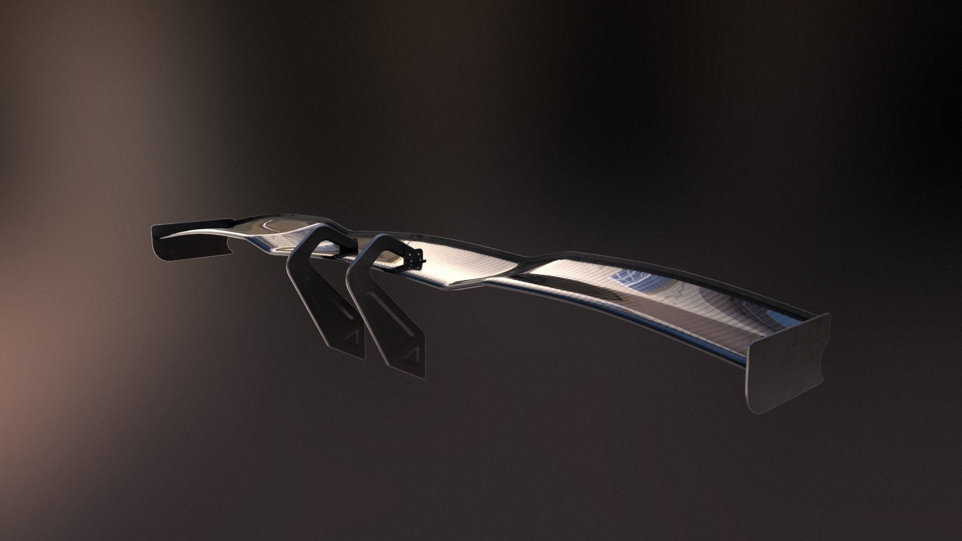 3D model More than 20 semi procedural car wings spoilers VR / AR / low ...