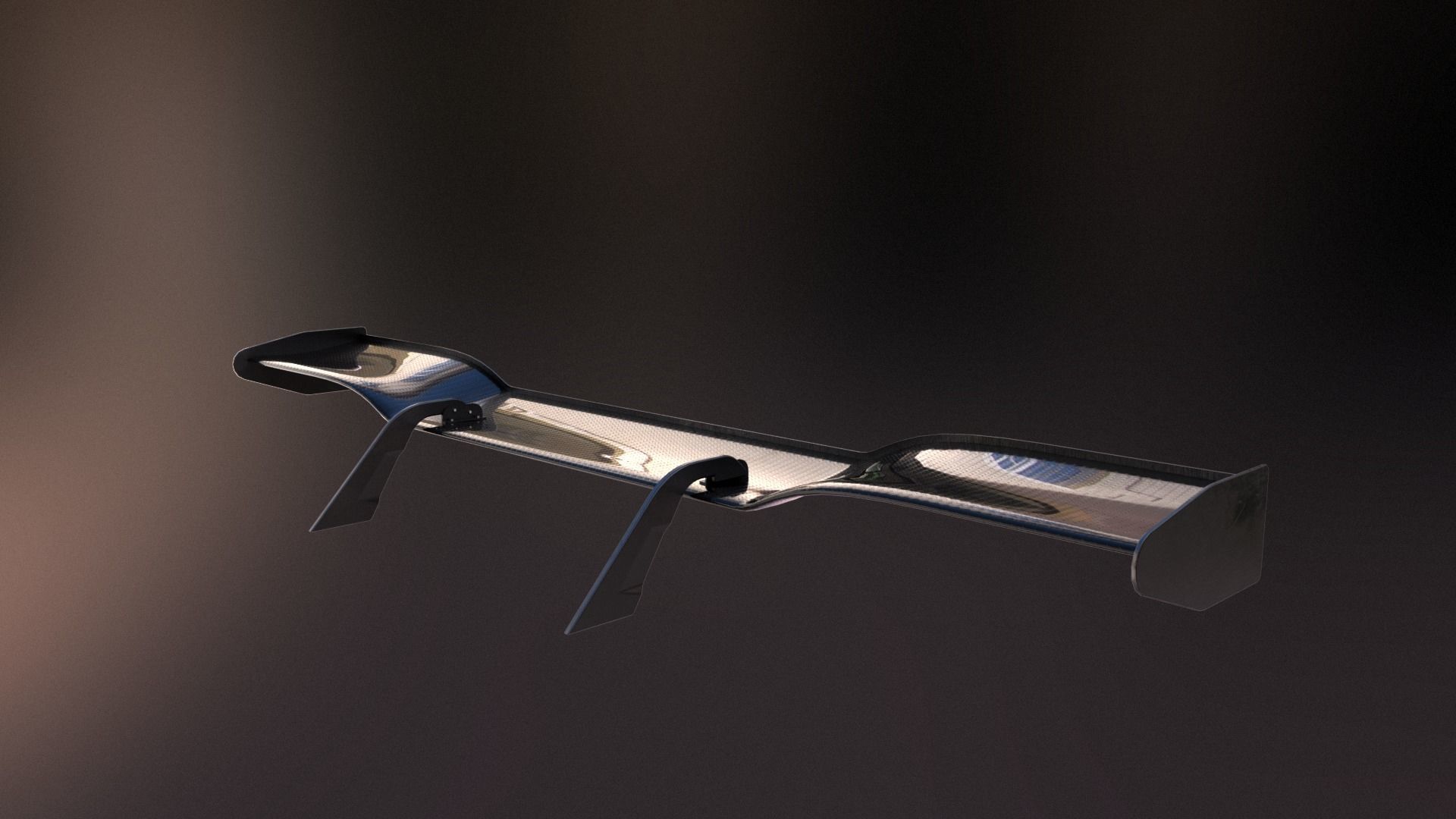 3D model More than 20 semi procedural car wings spoilers VR / AR / low ...