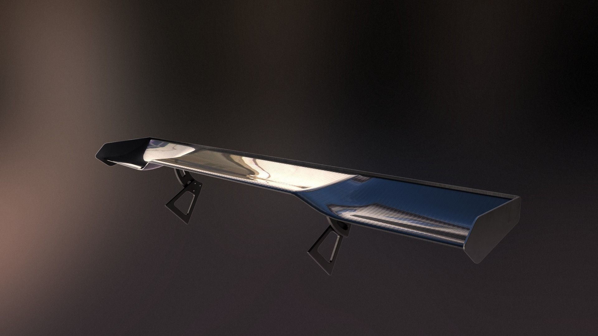 3D model More than 20 semi procedural car wings spoilers VR / AR / low ...