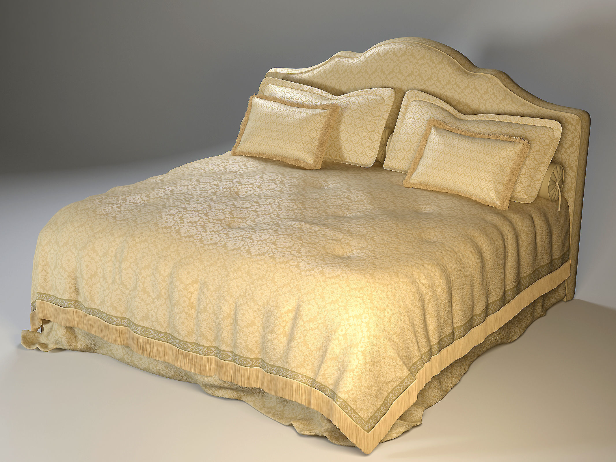 Halley Classic Bed 3D model | CGTrader