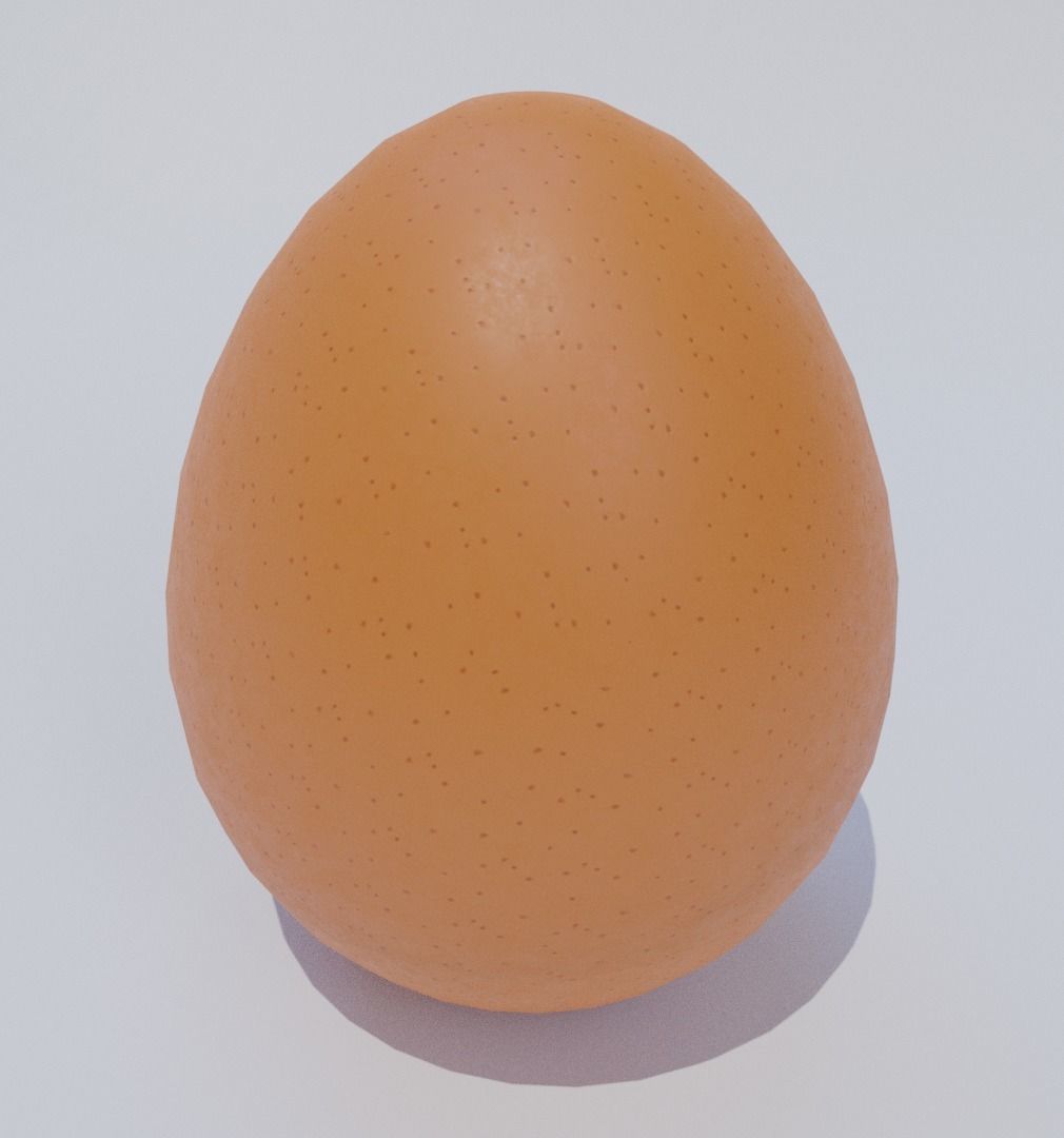 Chicken egg 3D model | CGTrader