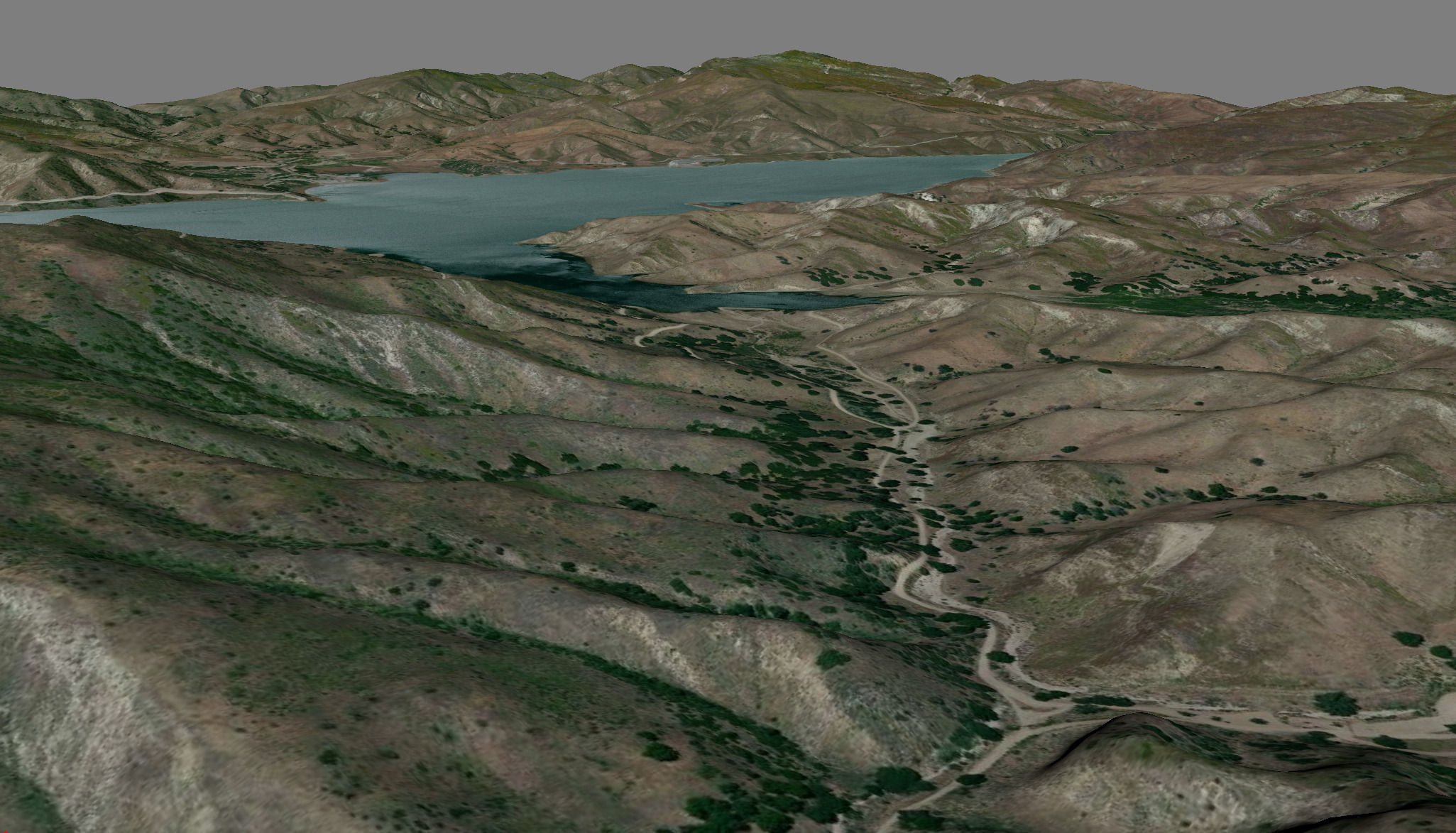 Lake Piru 3D Model FBX | CGTrader.com