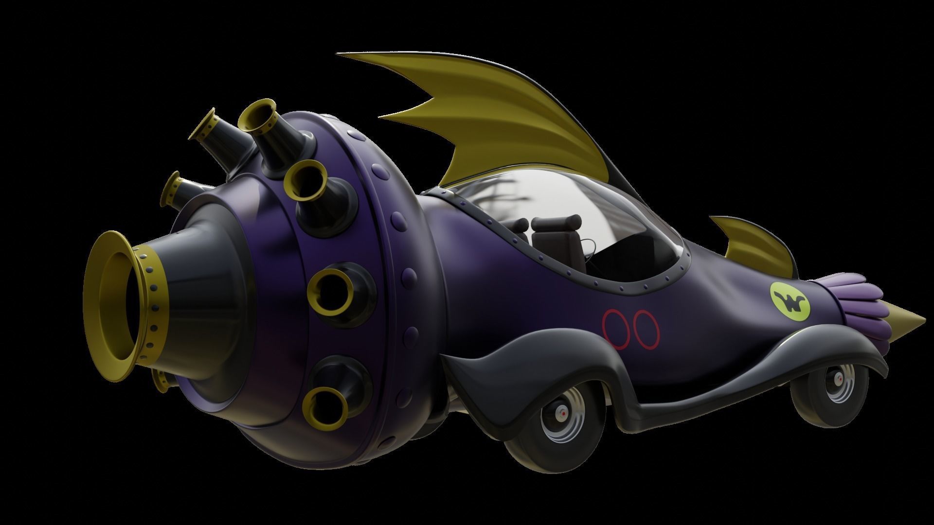 3D model Race Car 00 The Mean Machine Realistic VR / AR / low-poly ...