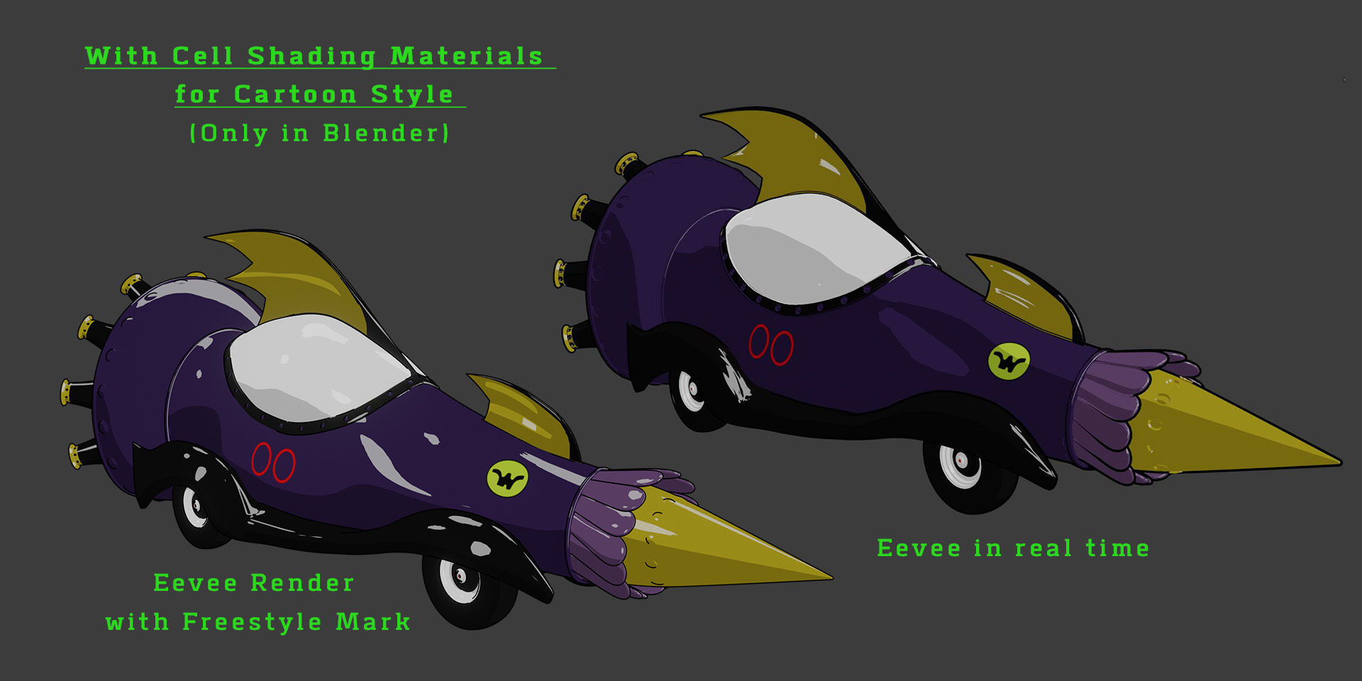 3D model Race Car 00 The Mean Machine Realistic VR / AR / low-poly ...