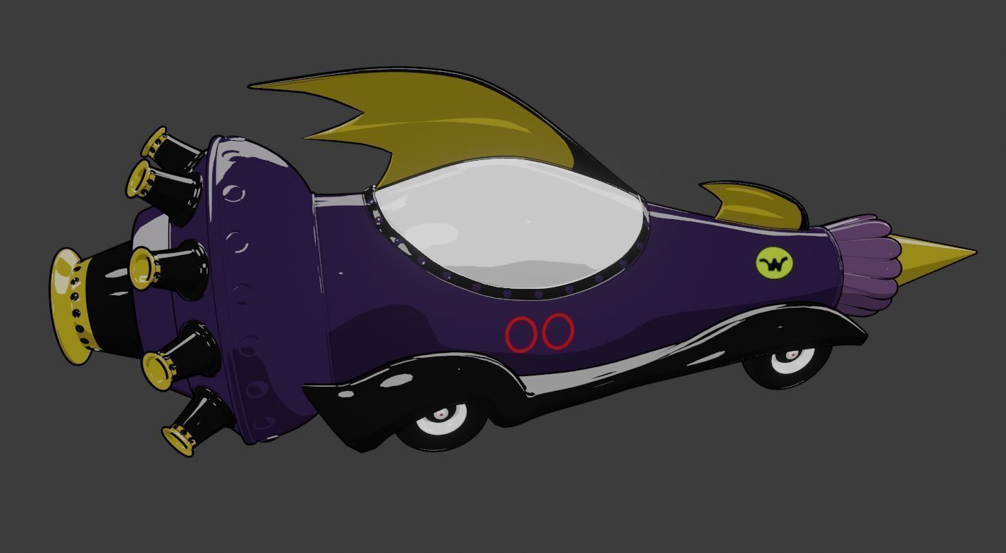 3D model Race Car 00 The Mean Machine Realistic VR / AR / low-poly ...