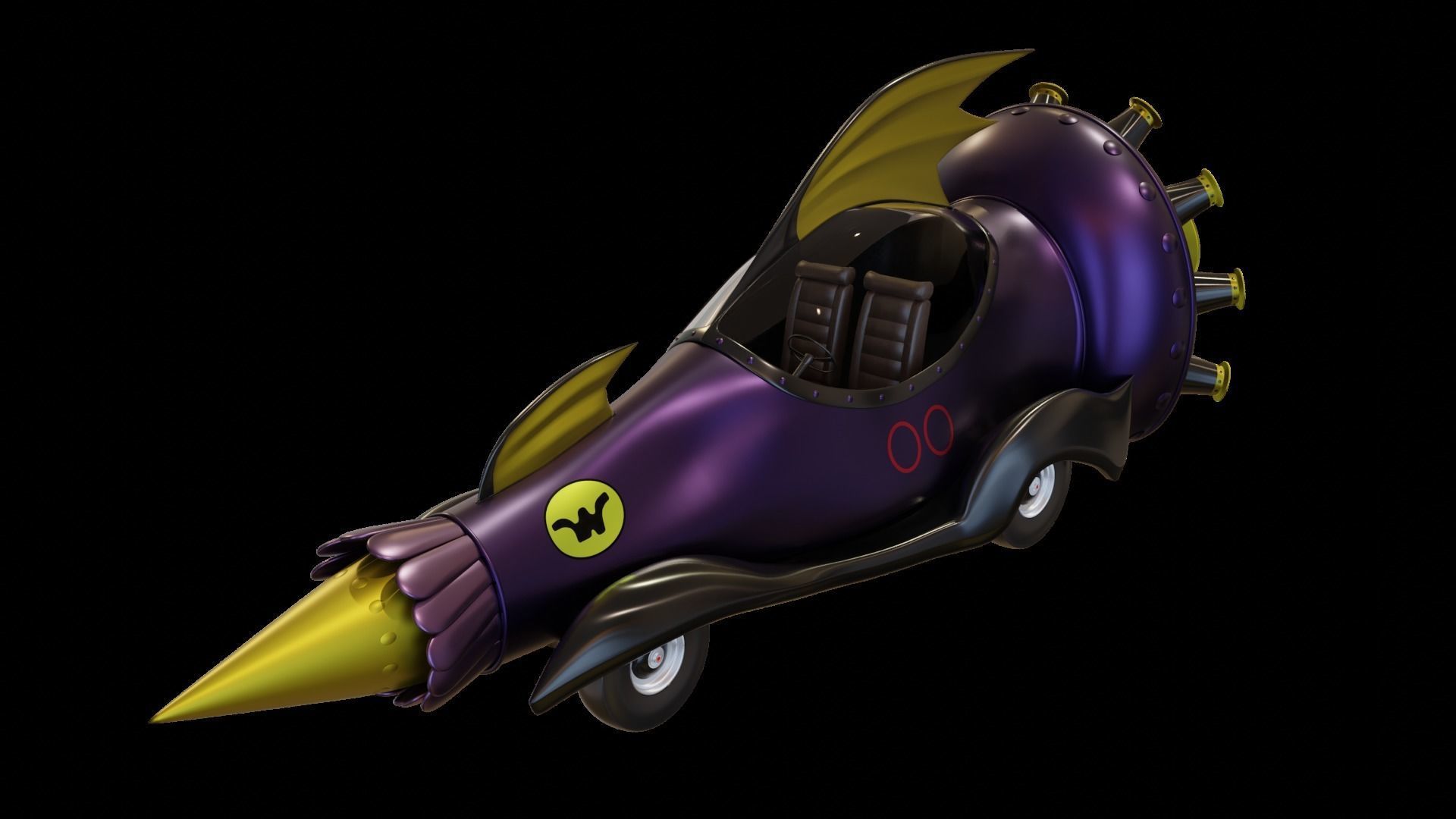 3D model Race Car 00 The Mean Machine Realistic VR / AR / low-poly ...