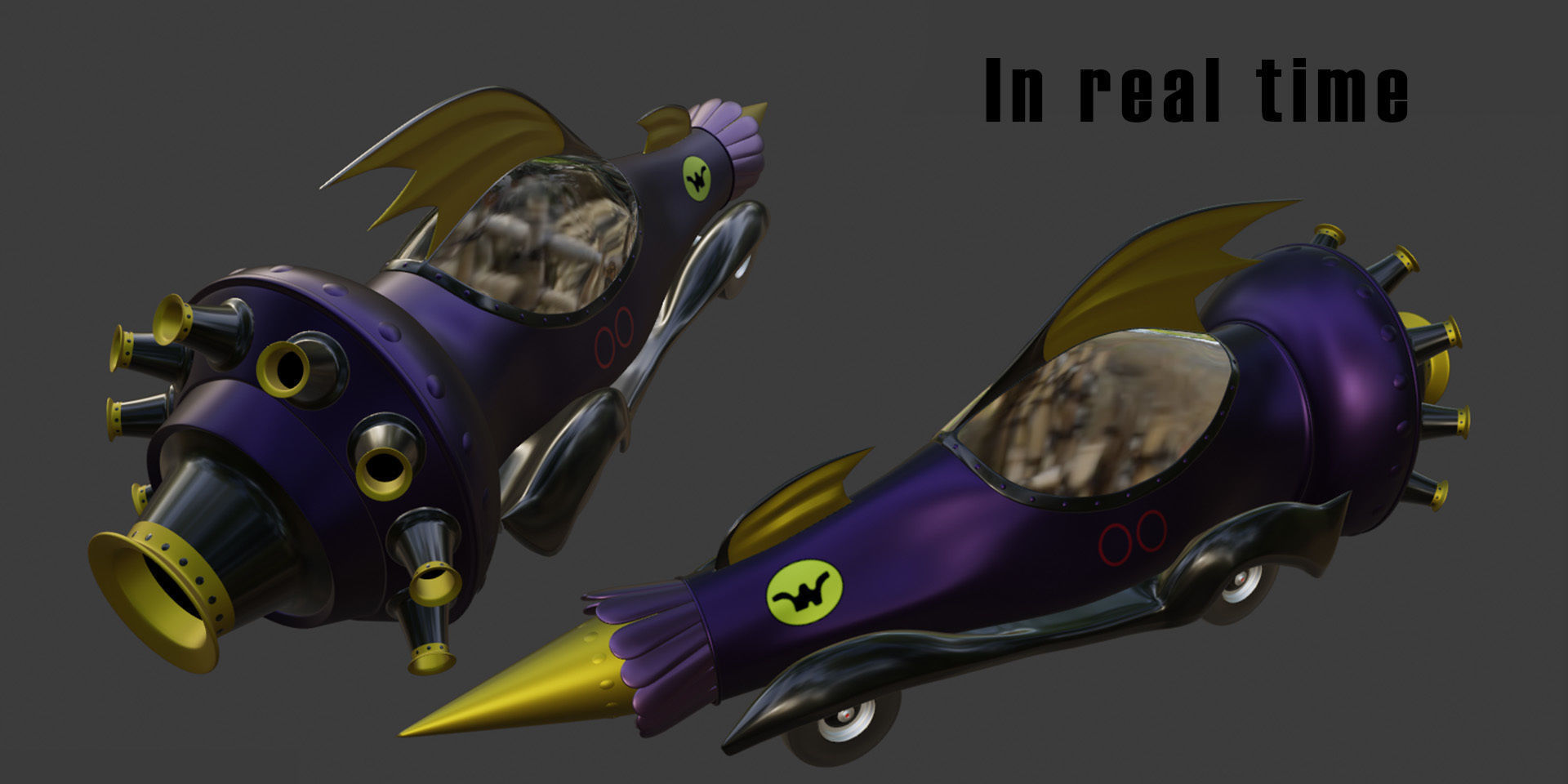 3D model Race Car 00 The Mean Machine Realistic VR / AR / low-poly ...