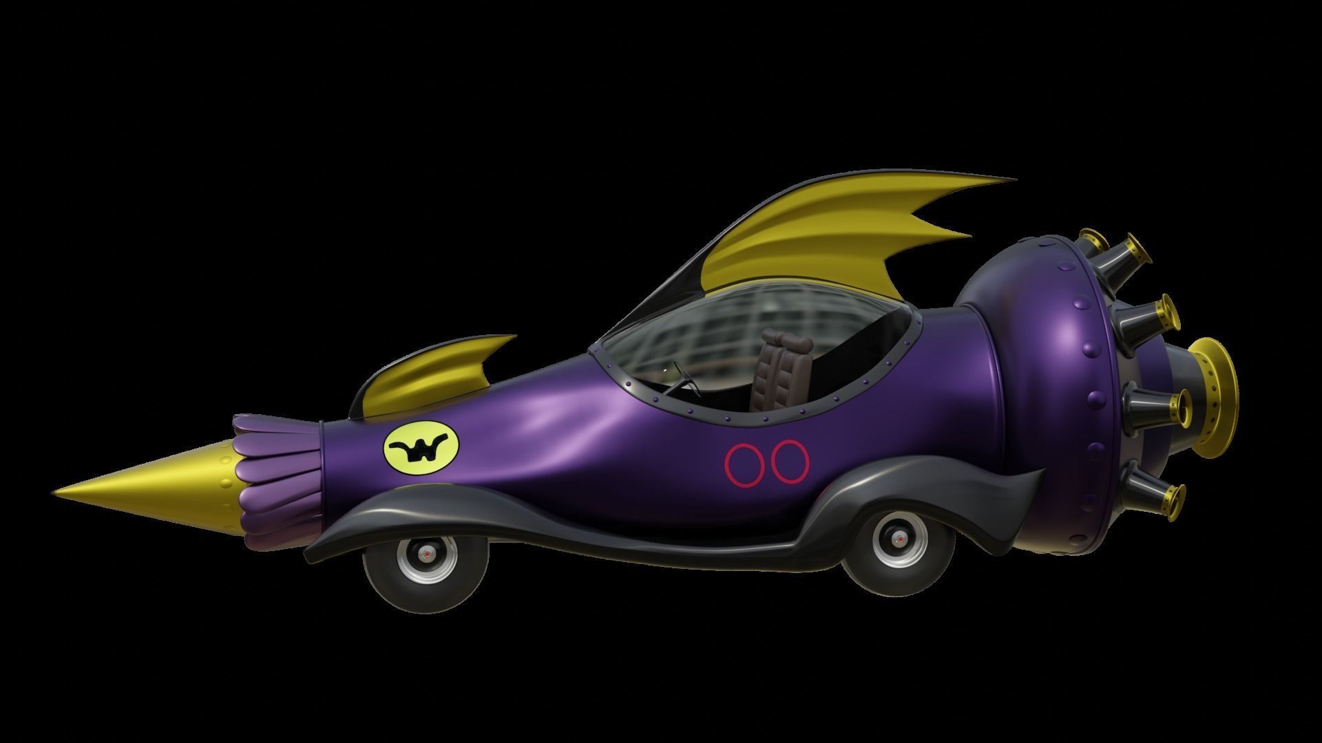 3D model Race Car 00 The Mean Machine Realistic VR / AR / low-poly ...