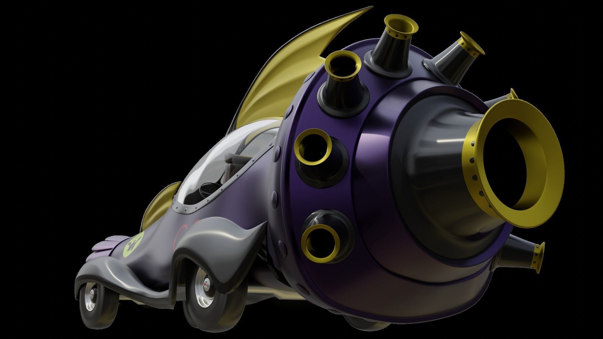 3D model Race Car 00 The Mean Machine Realistic VR / AR / low-poly ...