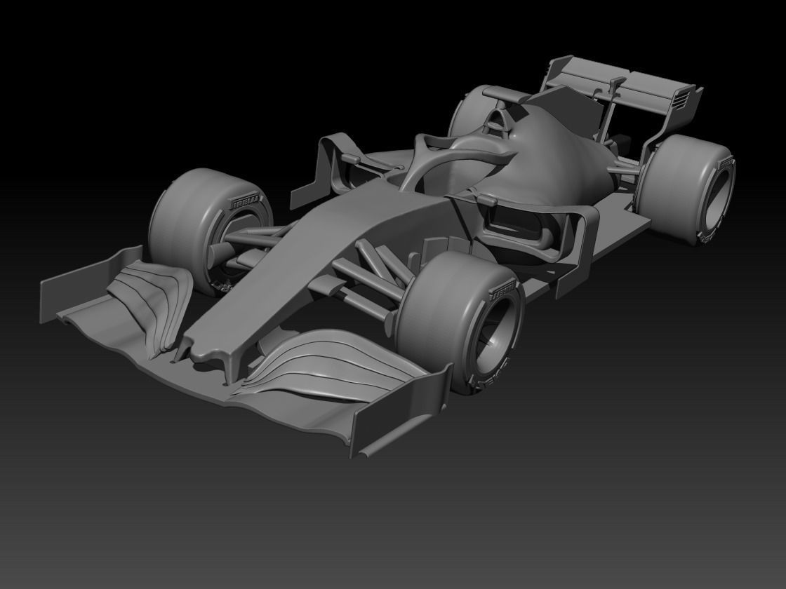 Ferrari F1 Bolid 3D model 3D printable | CGTrader