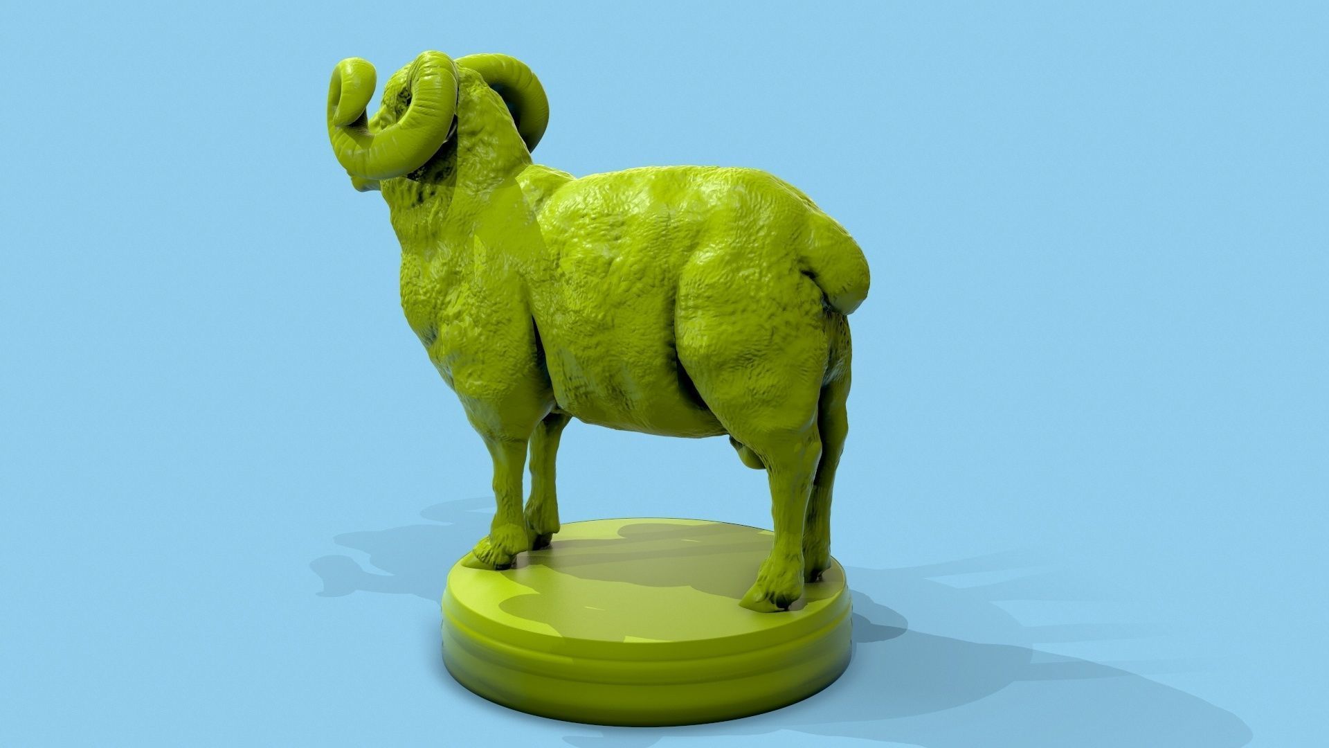 Ram with platform 3D model 3D printable | CGTrader