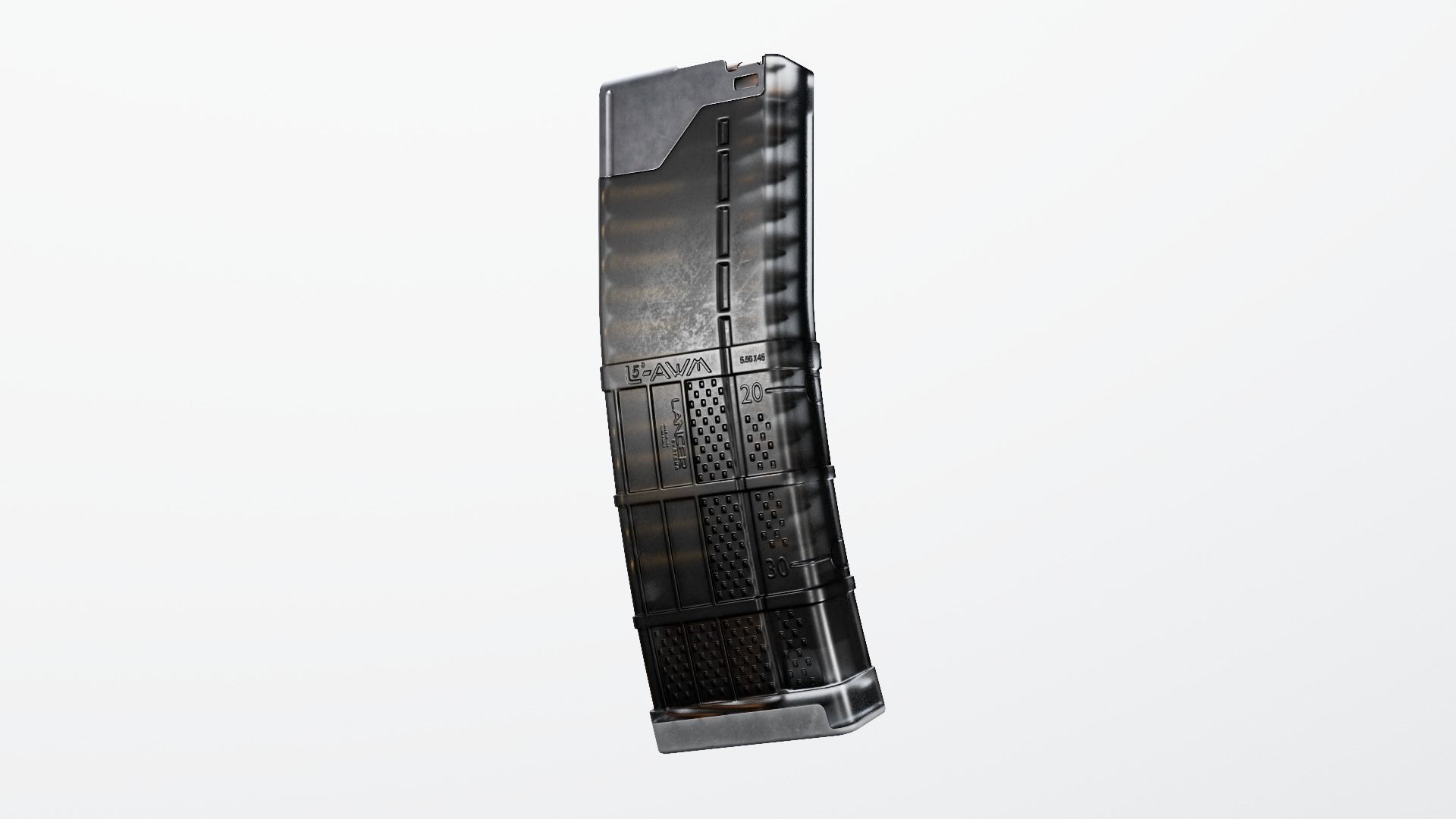 Lancer L5AWM 30 Round M4 Magazine free VR / AR / low-poly 3D model ...
