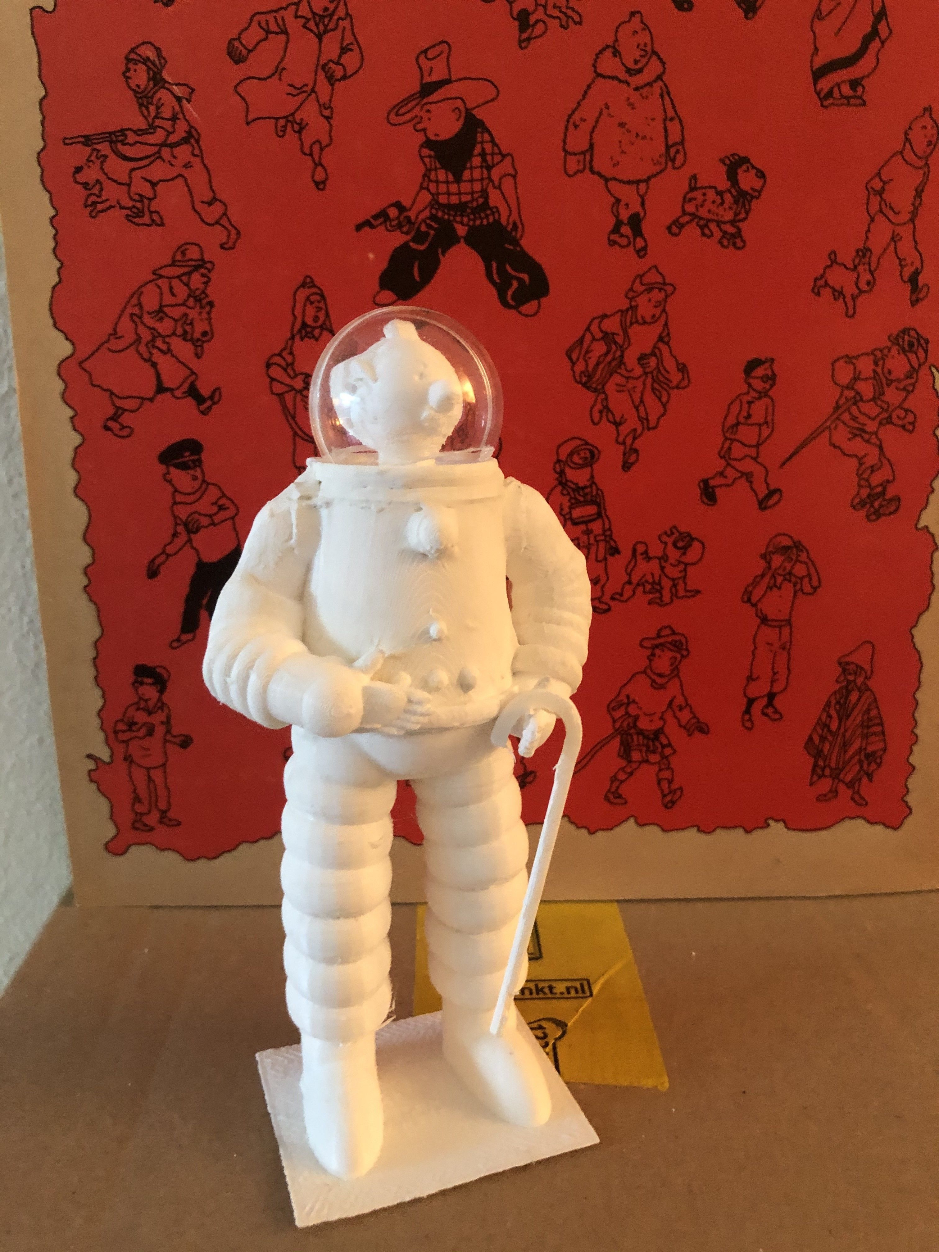 Tintin and crew in spacesuit 3D model 3D printable | CGTrader