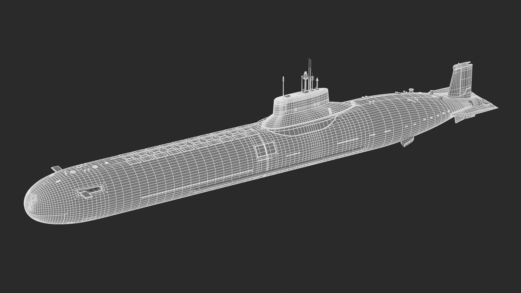 Typhoon-class Submarine 3D model | CGTrader