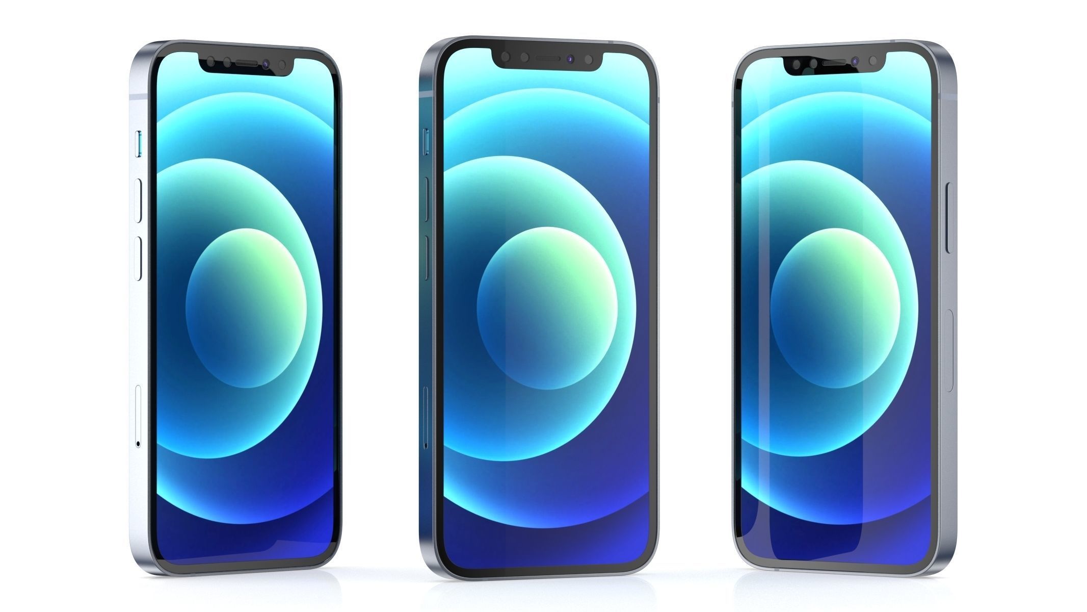 Apple iPhone 12 Mini Blue 3D model | CGTrader