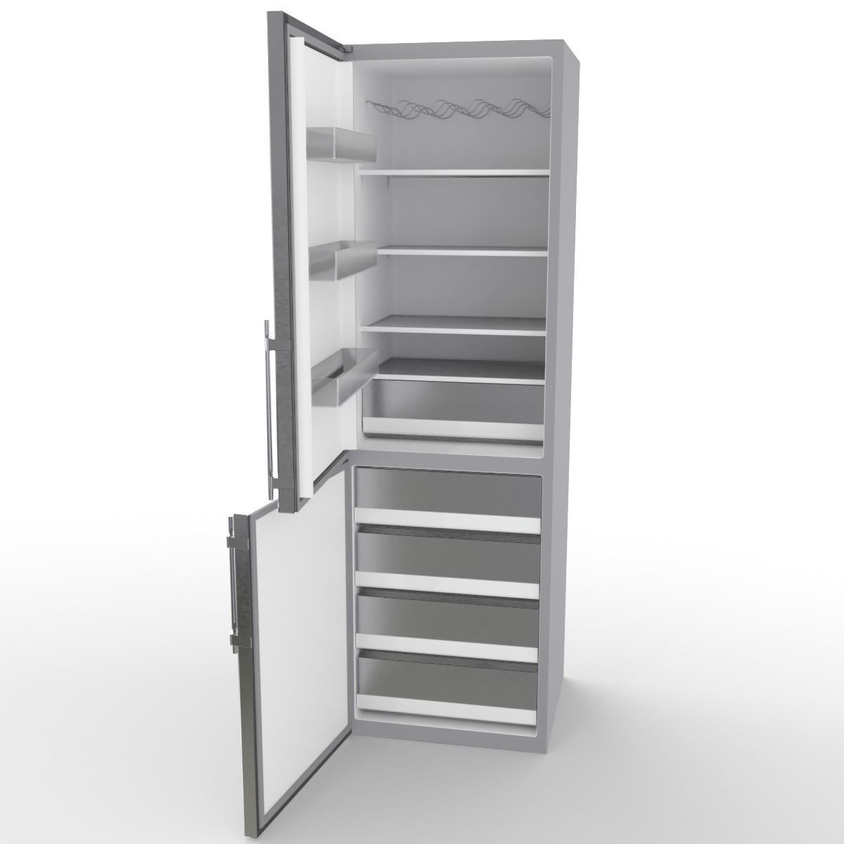 Fridge-freezer 3D model | CGTrader