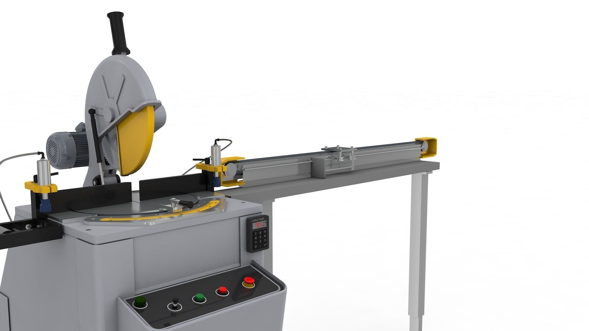 Mitre Saw Adjustable and Rigged 3D model animated rigged | CGTrader