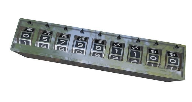 Number Display 3D model | CGTrader