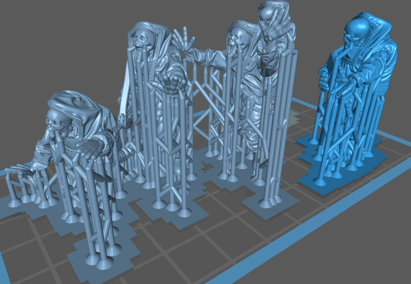 Zombie set apocalypse minifigures 3D model 3D printable | CGTrader