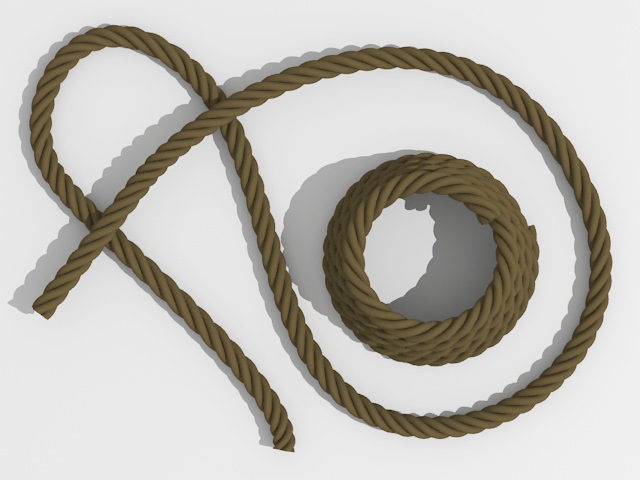 Ropes rope free 3D model | CGTrader