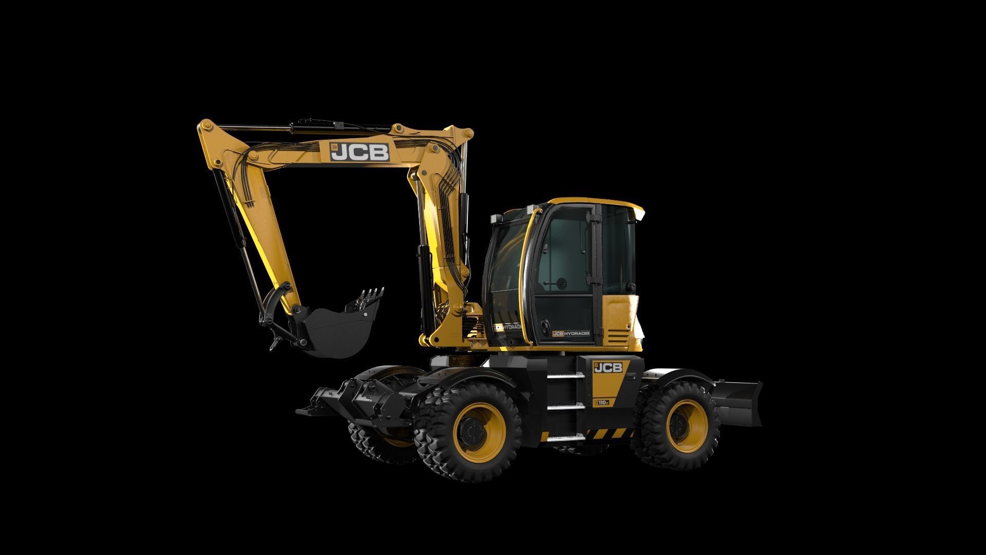 JCB hydradig 110w 3D model rigged | CGTrader