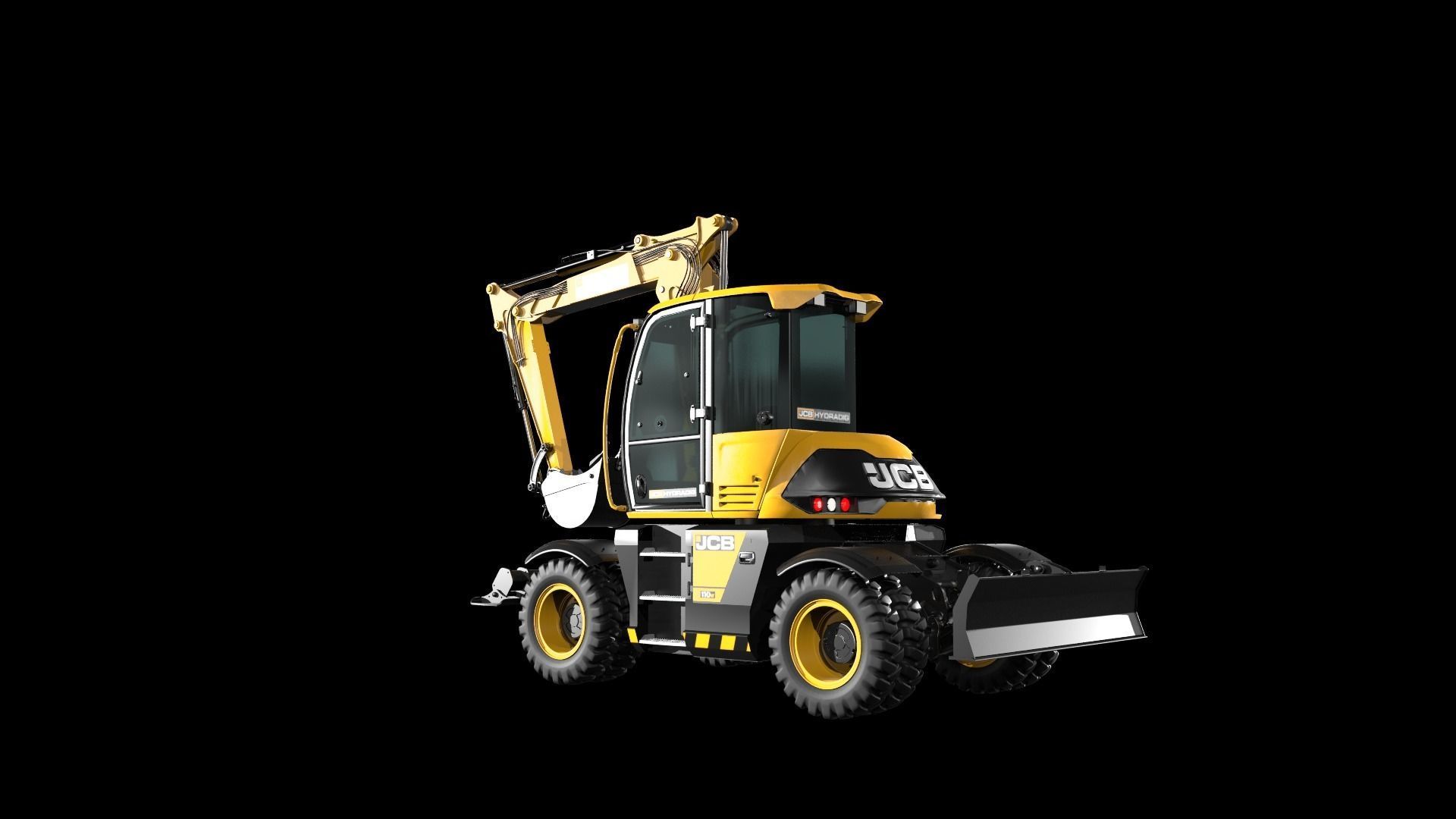 JCB hydradig 110w 3D model rigged | CGTrader