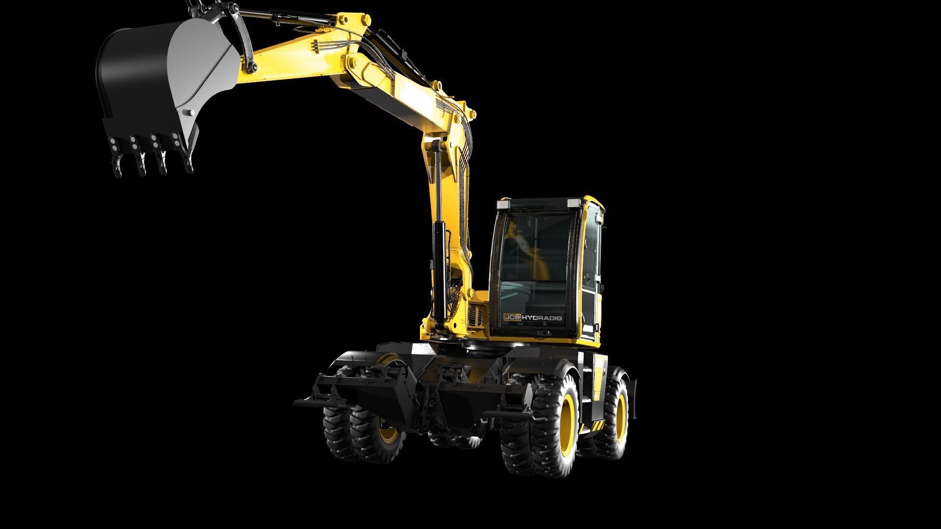JCB hydradig 110w 3D model rigged | CGTrader