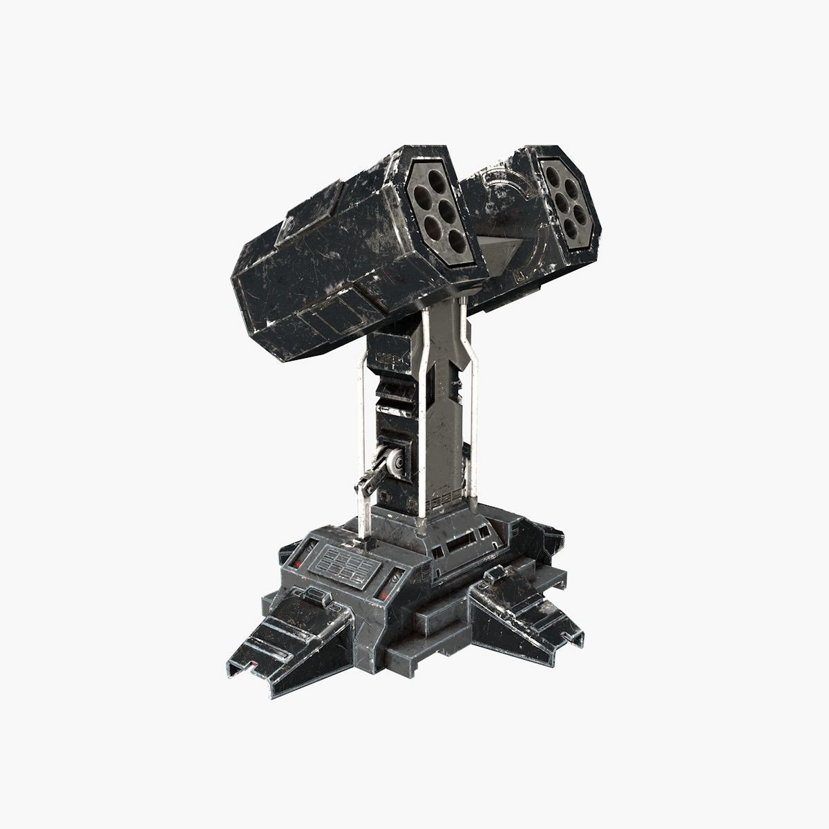 3D model Turret Rocket | CGTrader