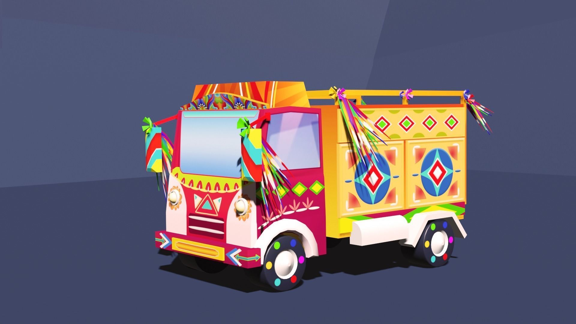 3D model Low Poly vip Truck VR / AR / low-poly | CGTrader