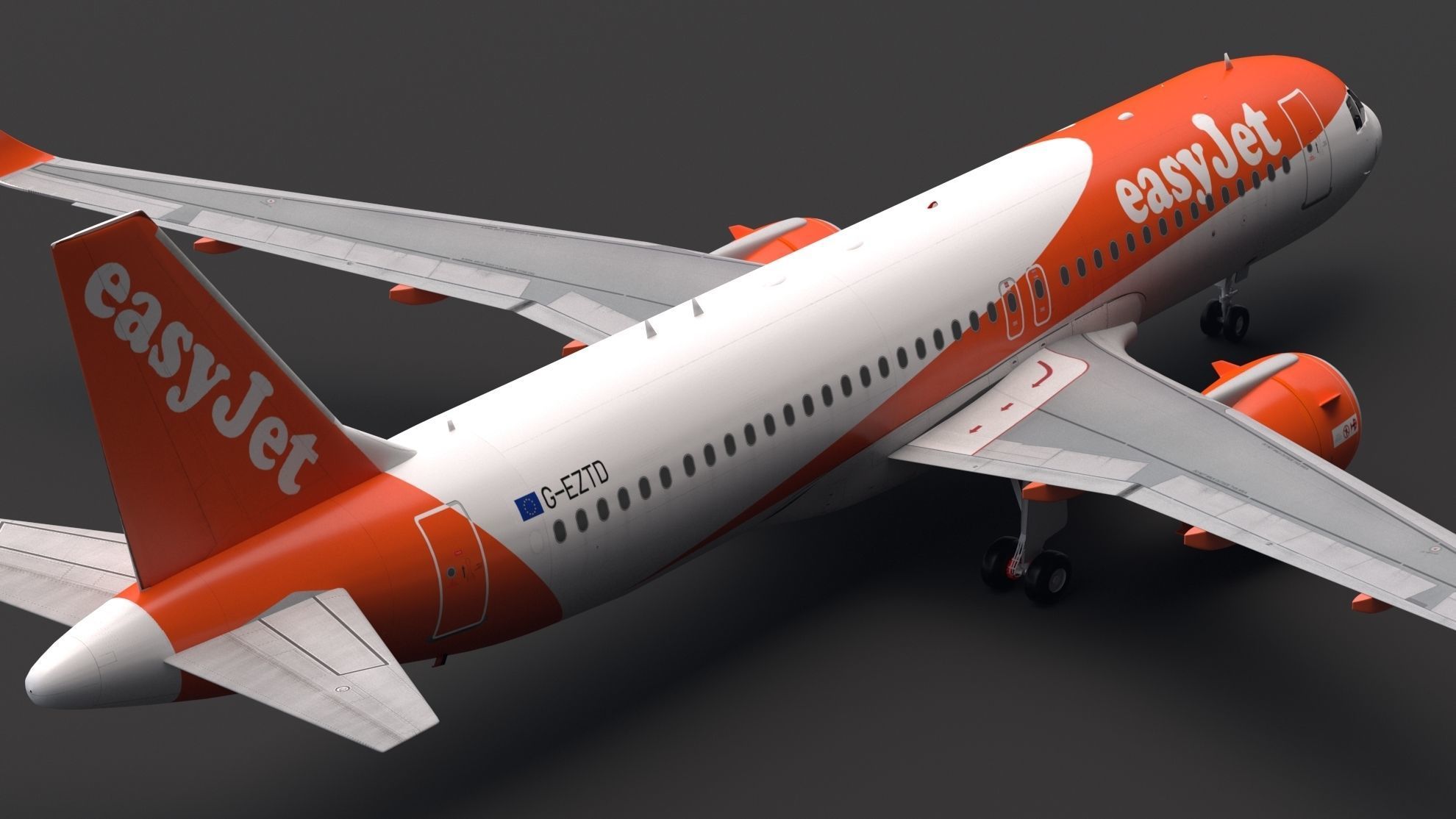 EasyJet A320 3D model | CGTrader