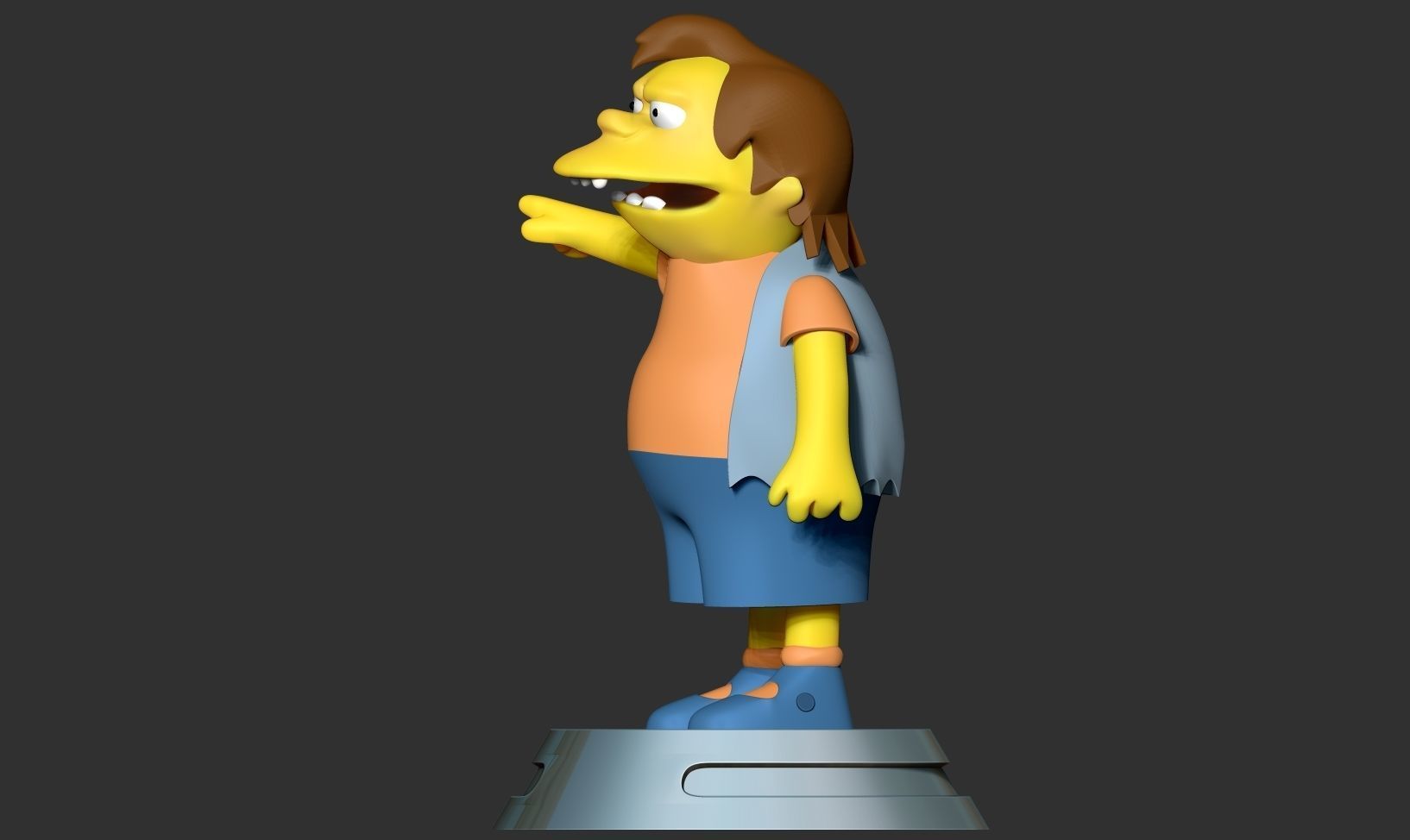 Nelson Muntz - The Simpsons Fan art 3D model 3D printable | CGTrader