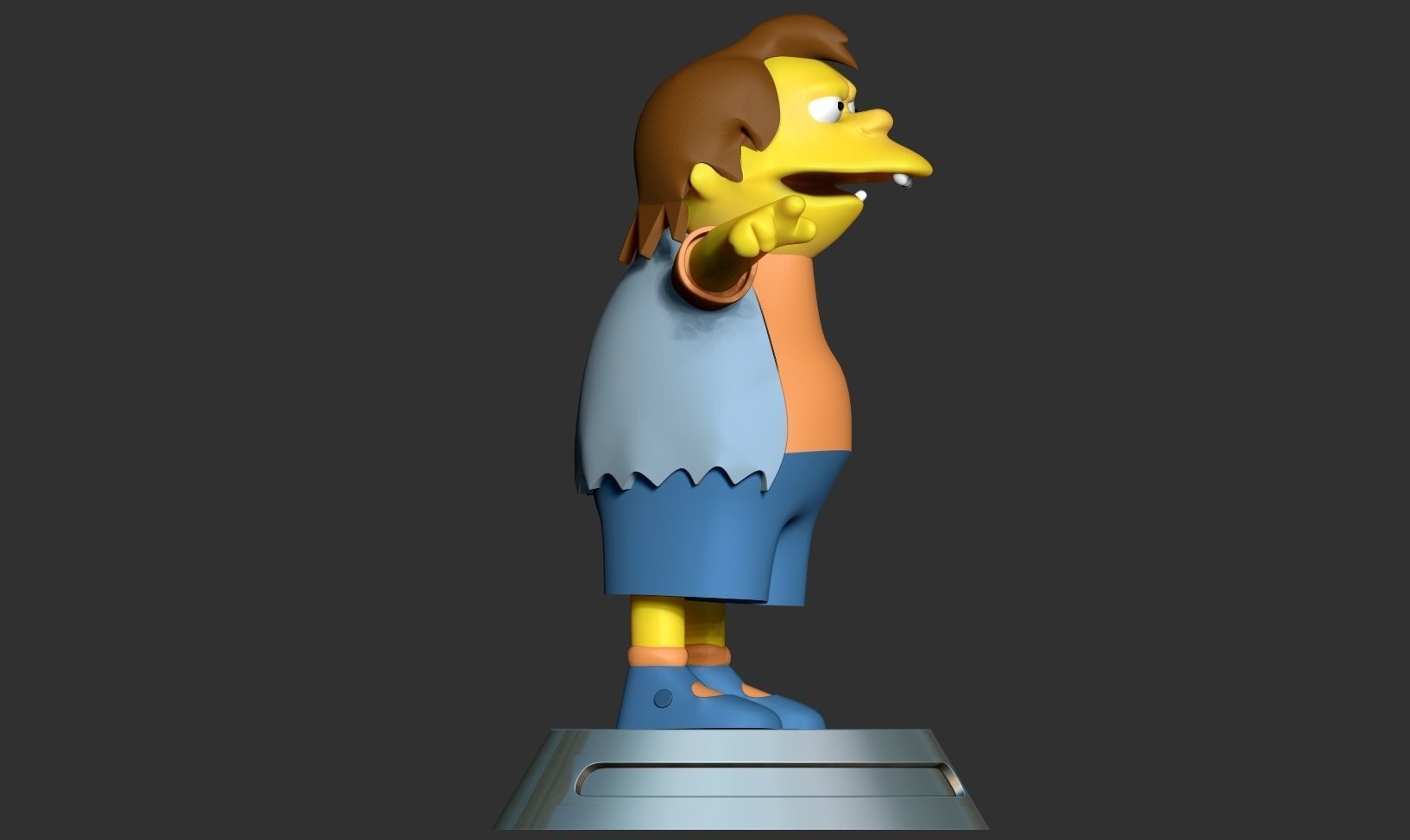 Nelson Muntz - The Simpsons Fan art 3D model 3D printable | CGTrader