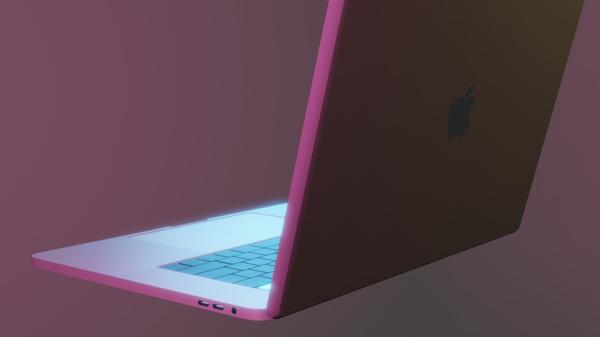 Macbook Pro animated free 3D model animated | CGTrader